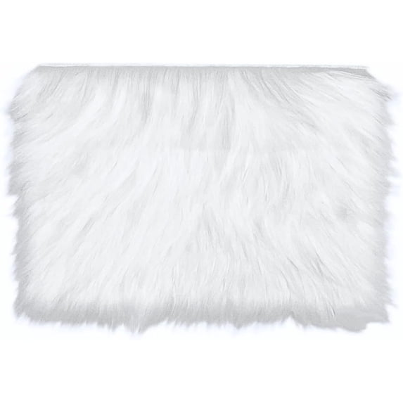 10 x 14 Inch White Rectangular Faux Rug, Small Product Photo Background ...