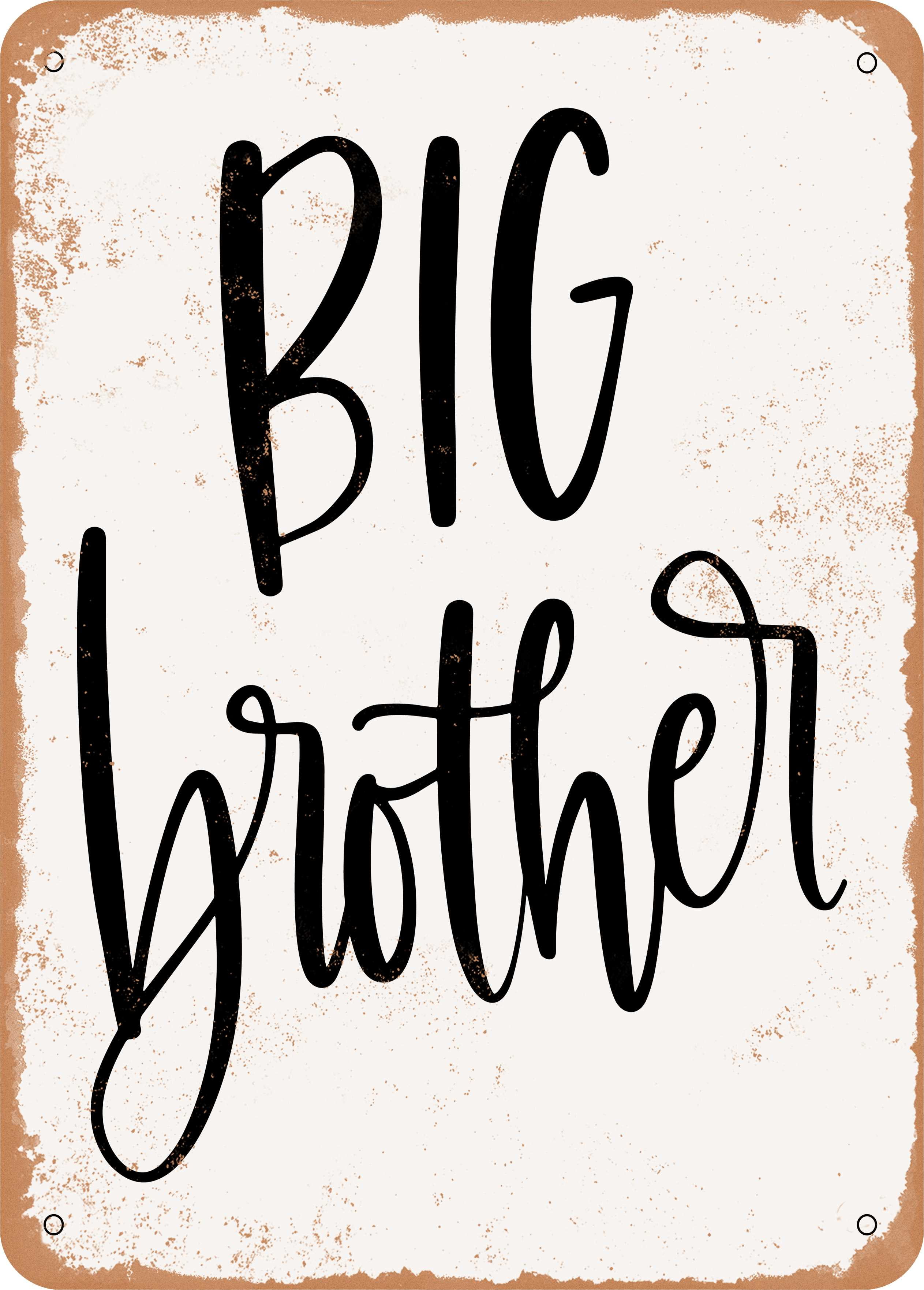 10 x 14 METAL SIGN - Big Brother - Vintage Rusty Look - Walmart.com
