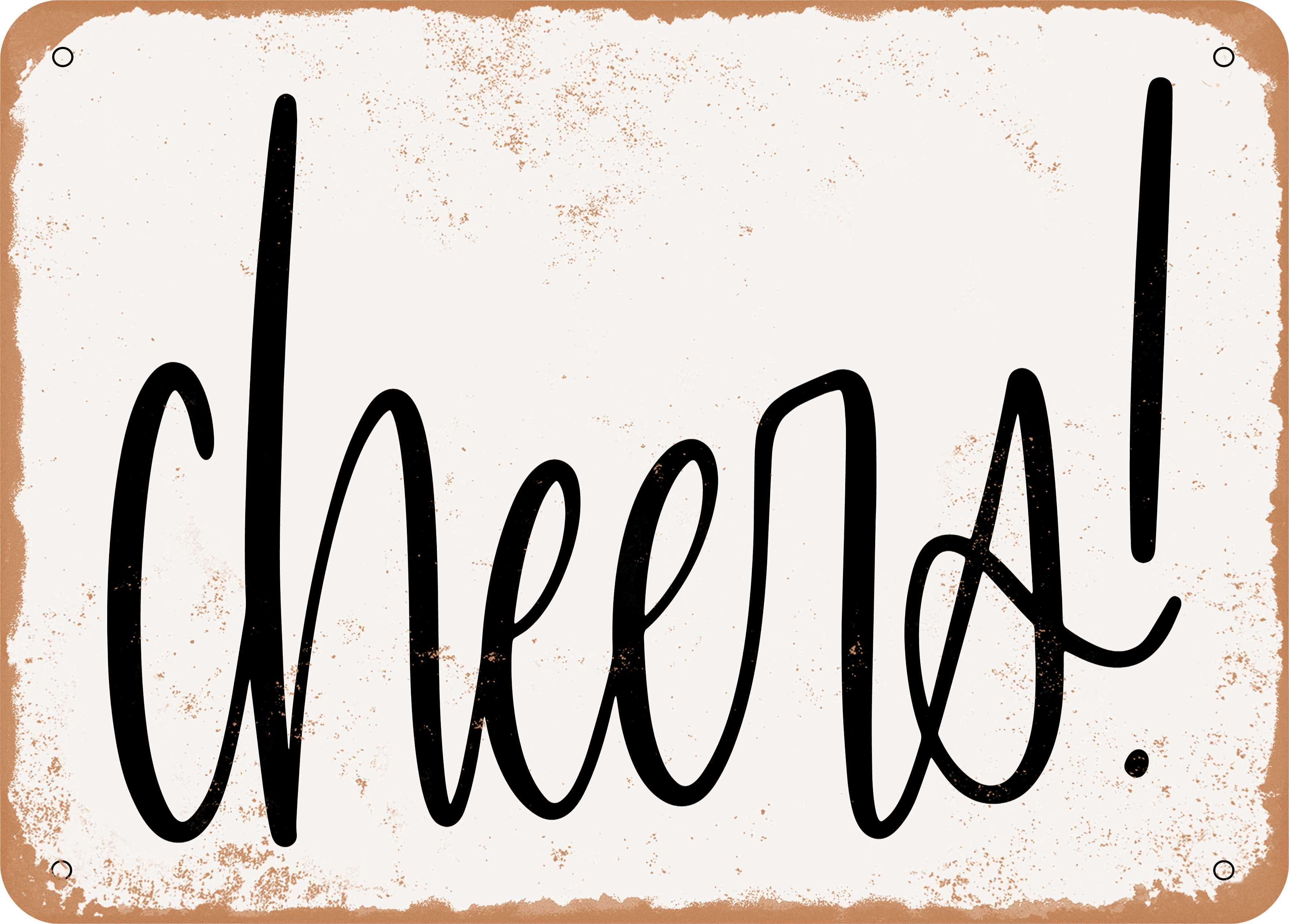 10 x 14 METAL SIGN - Cheers - Vintage Rusty Look - Walmart.com