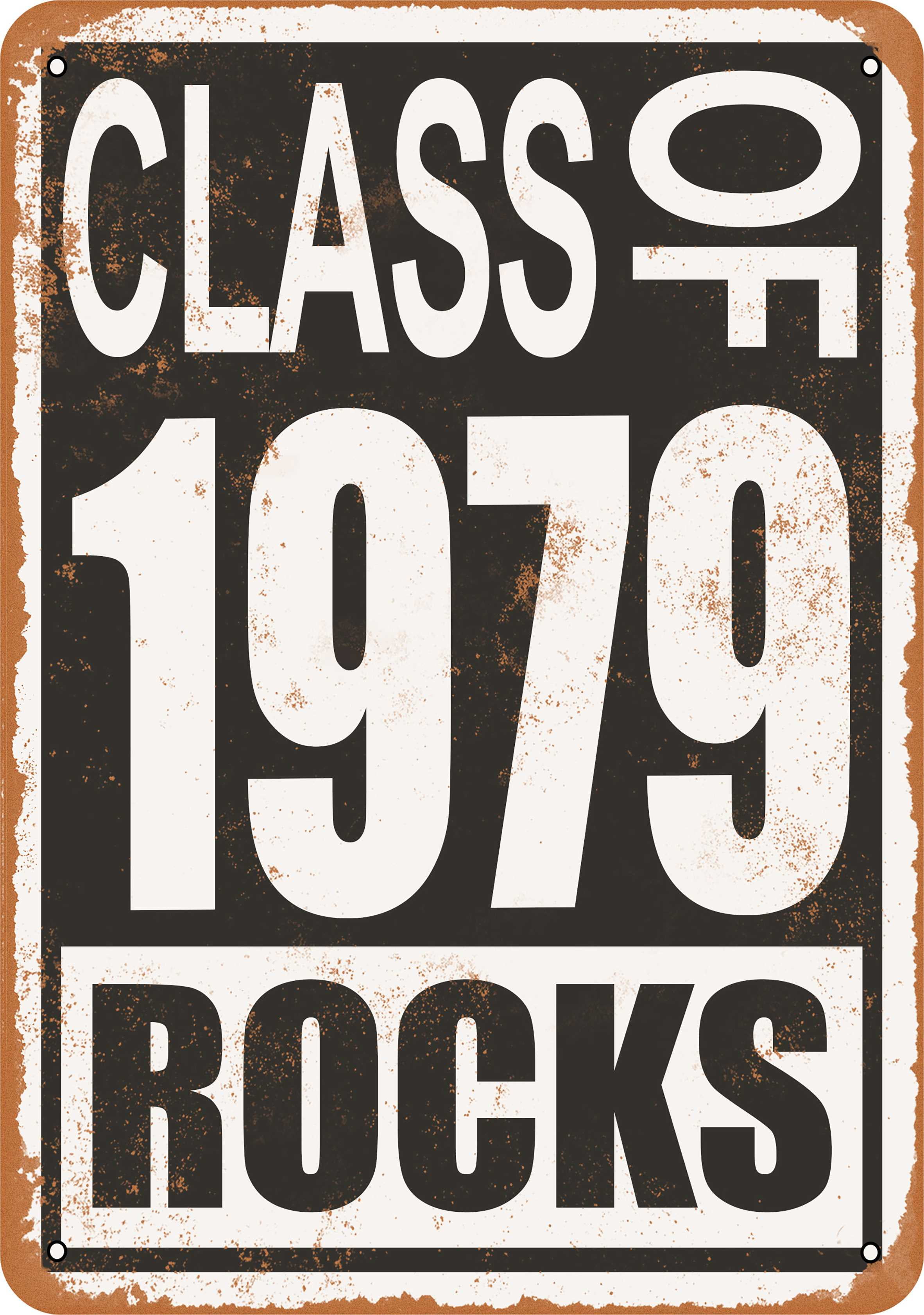 10 x 14 METAL SIGN - Class of 1979 Rocks - Vintage Rusty Look - Walmart.com