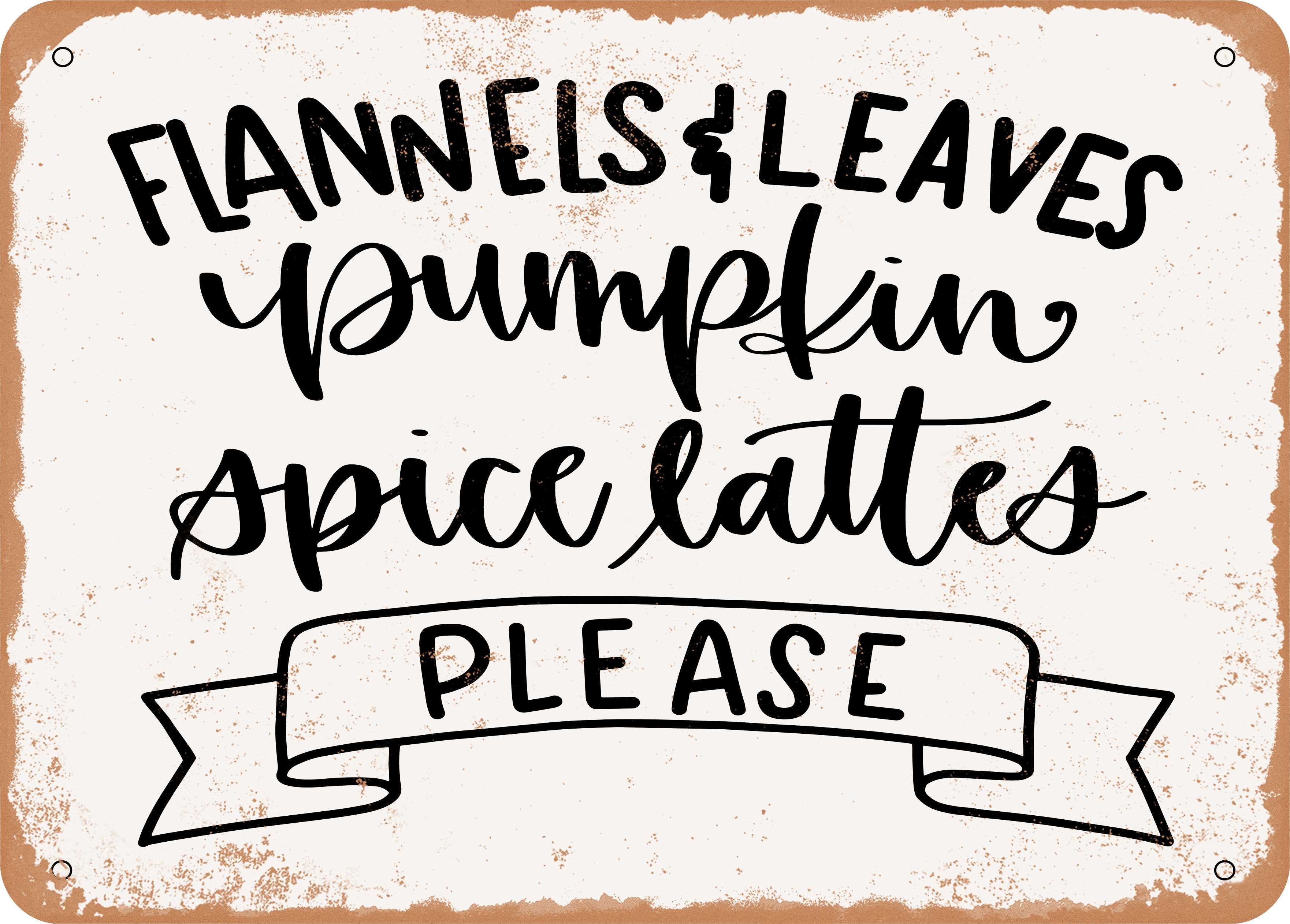 10 x 14 METAL SIGN - Flannel sleaves - Vintage Rusty Look Sign ...