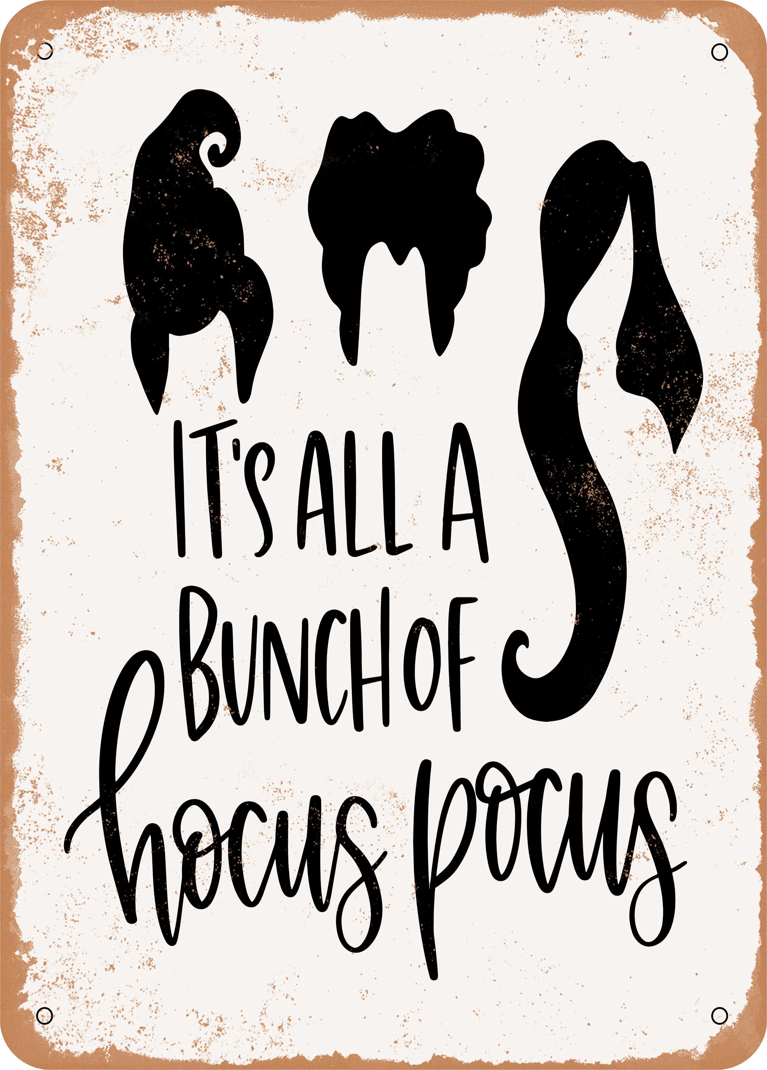 10 x 14 METAL SIGN - Hocus Pocus - 3 - Vintage Rusty Look - Walmart.com