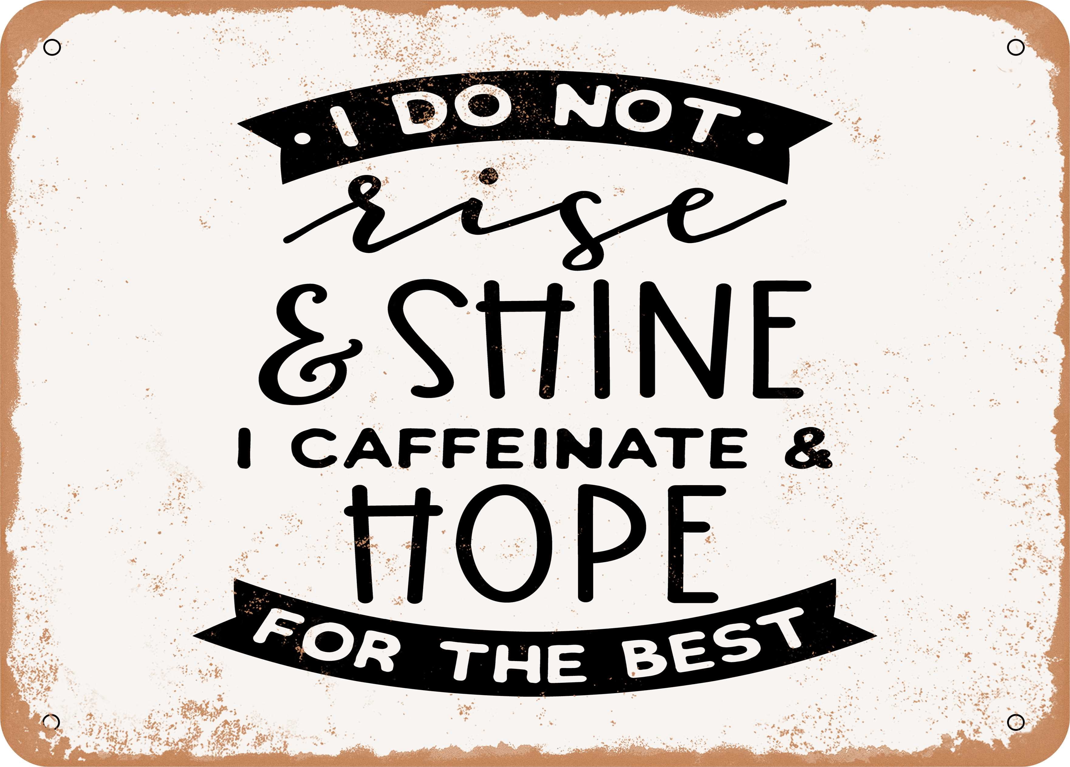 10 x 14 METAL SIGN - I Do Not Rise and Shine - 2 - Vintage Rusty Look ...