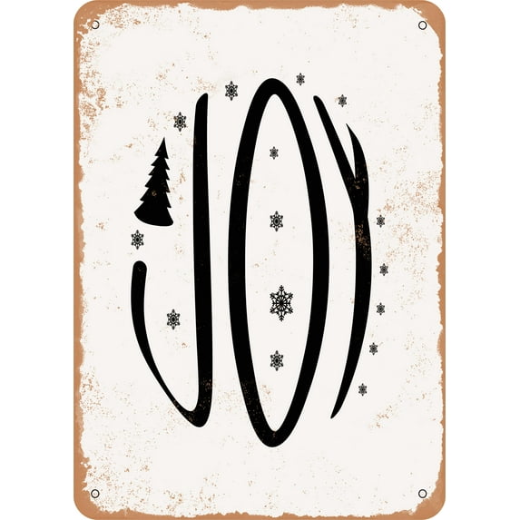 10 x 14 METAL SIGN - Joy - 5 - Vintage Rusty Look - Walmart.com