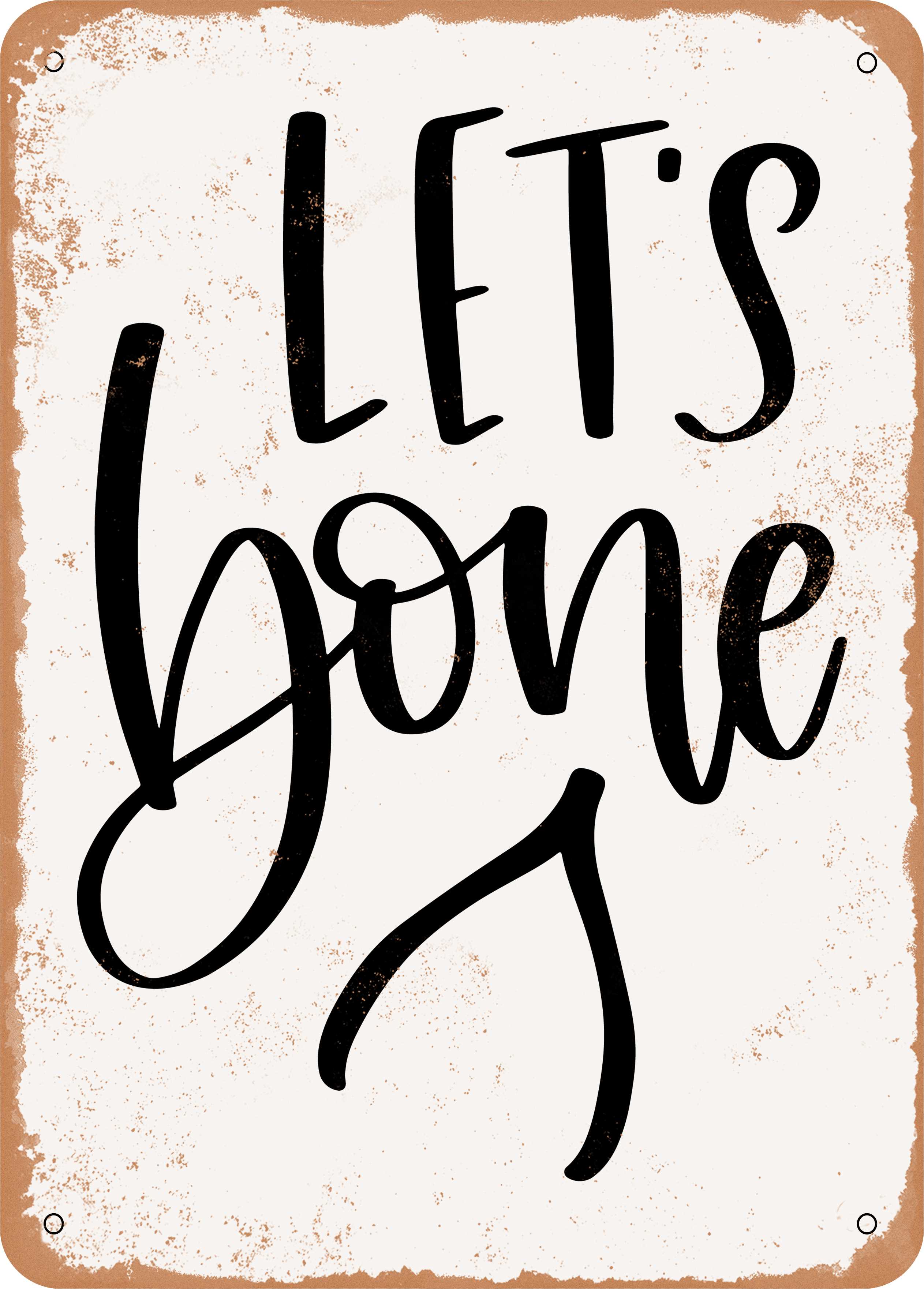 10 x 14 METAL SIGN - Lets Bone With Wishbone - Vintage Rusty Look ...