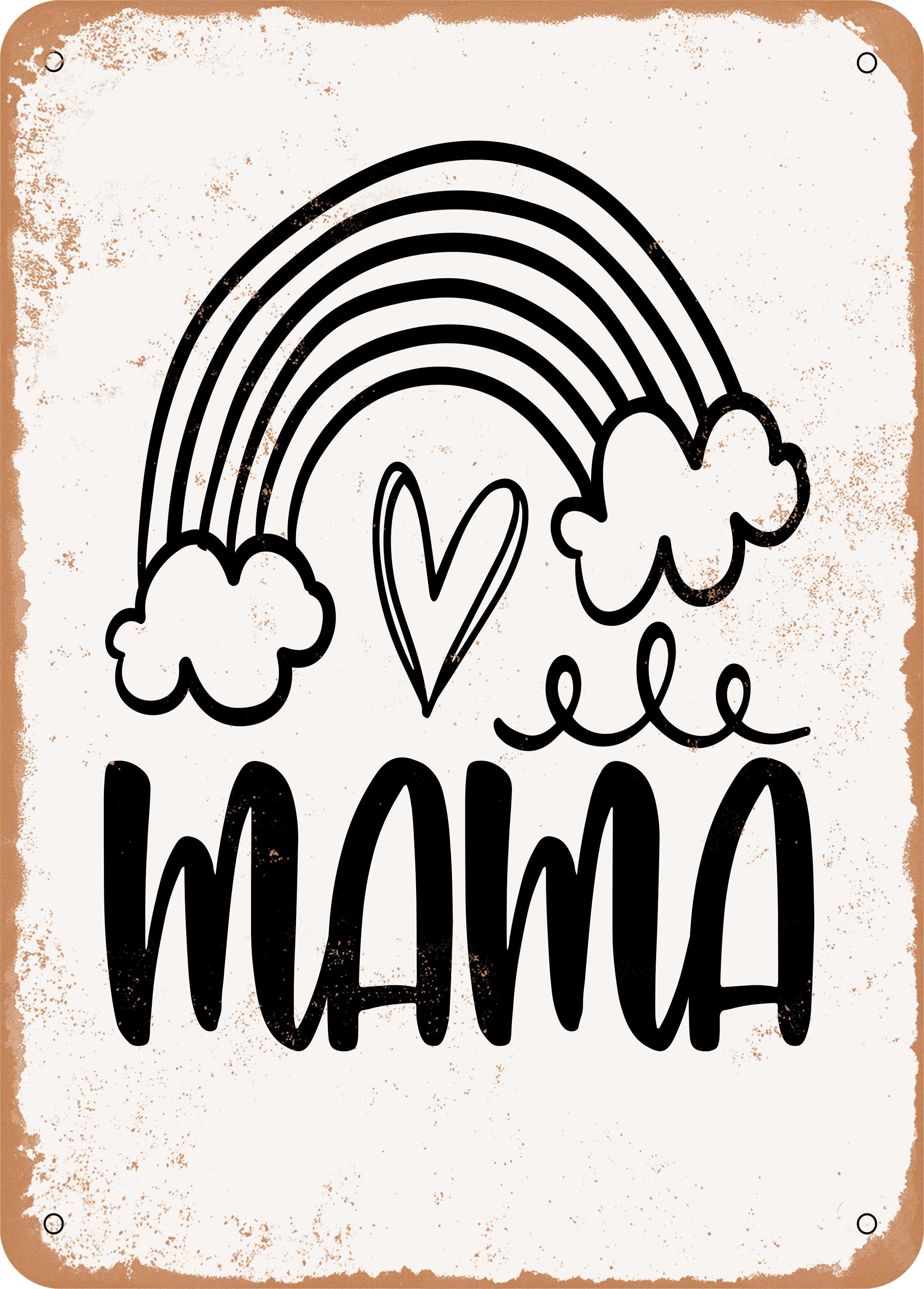 10 x 14 METAL SIGN - Mama - 8 - Vintage Rusty Look - Walmart.com