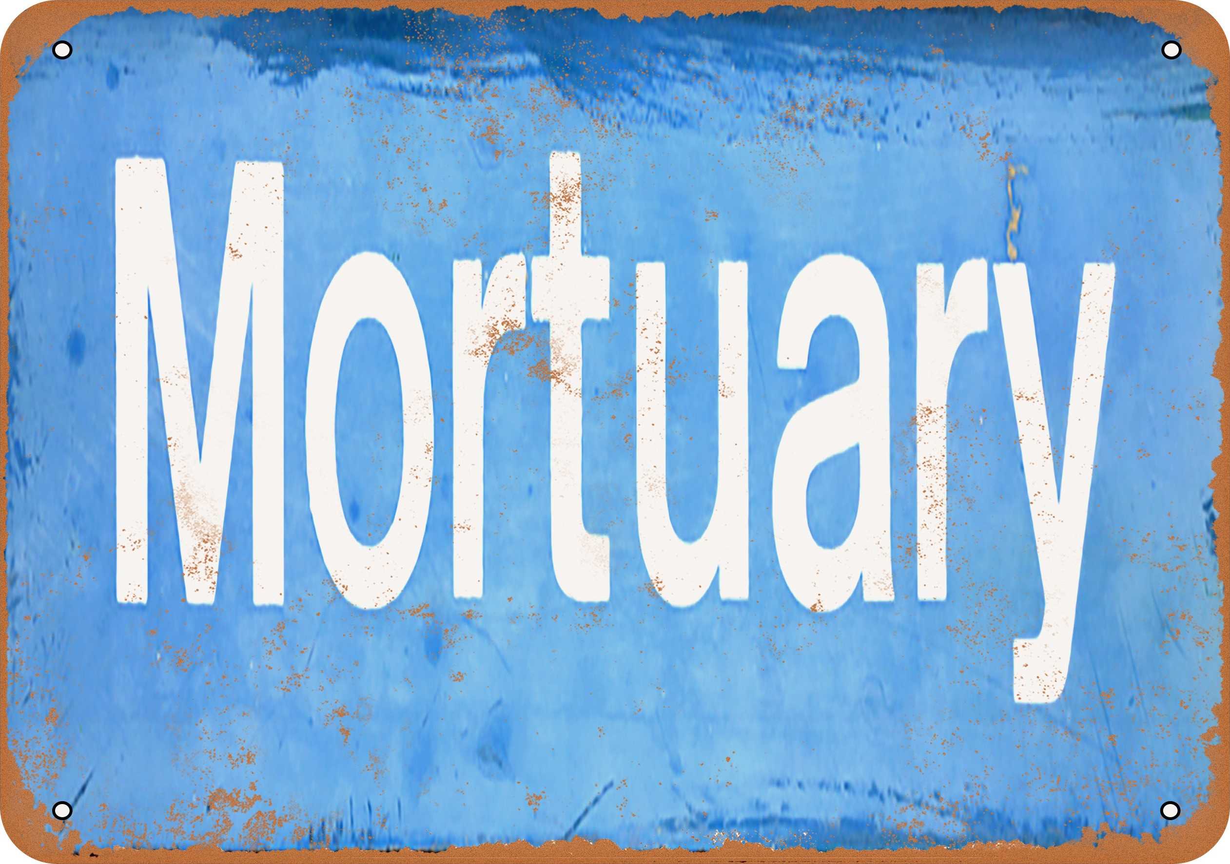 10 x 14 METAL SIGN - Mortuary - Vintage Rusty Look - Walmart.com