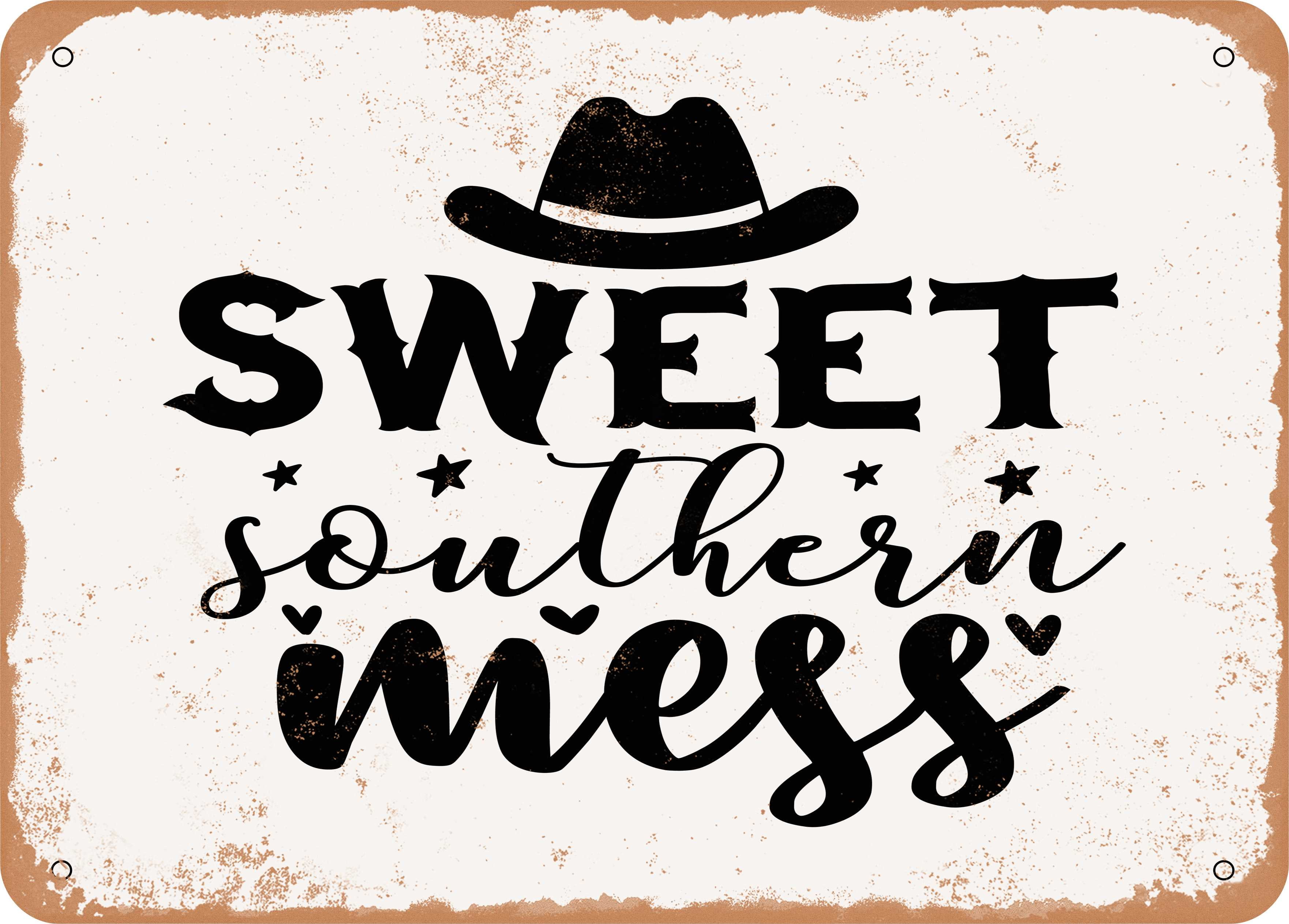 10 x 14 METAL SIGN - Sweet Southern Mess - Vintage Rusty Look - Walmart.com