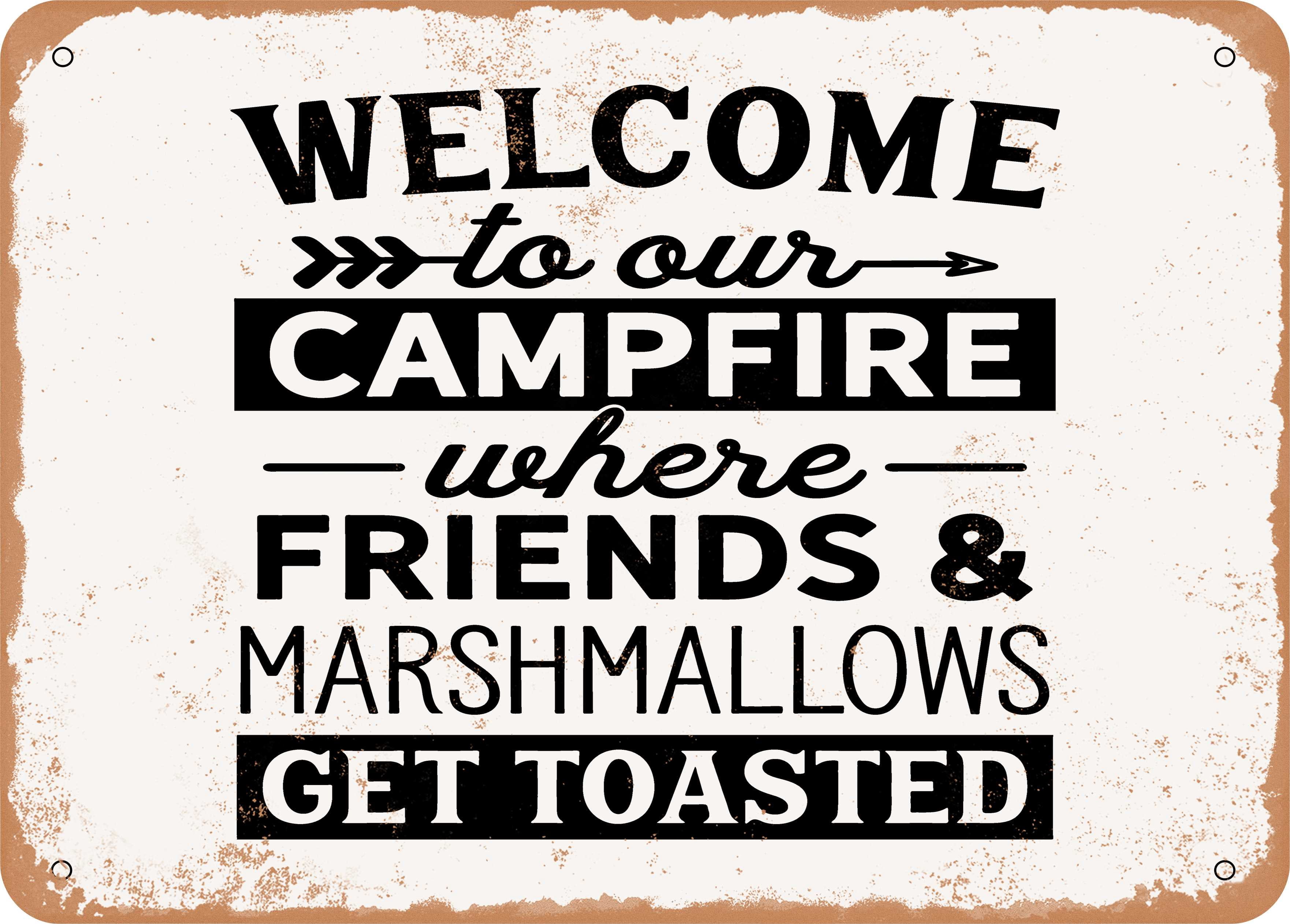 10 x 14 METAL SIGN - Welcome to Our Campfire - 2 - Vintage Rusty Look ...