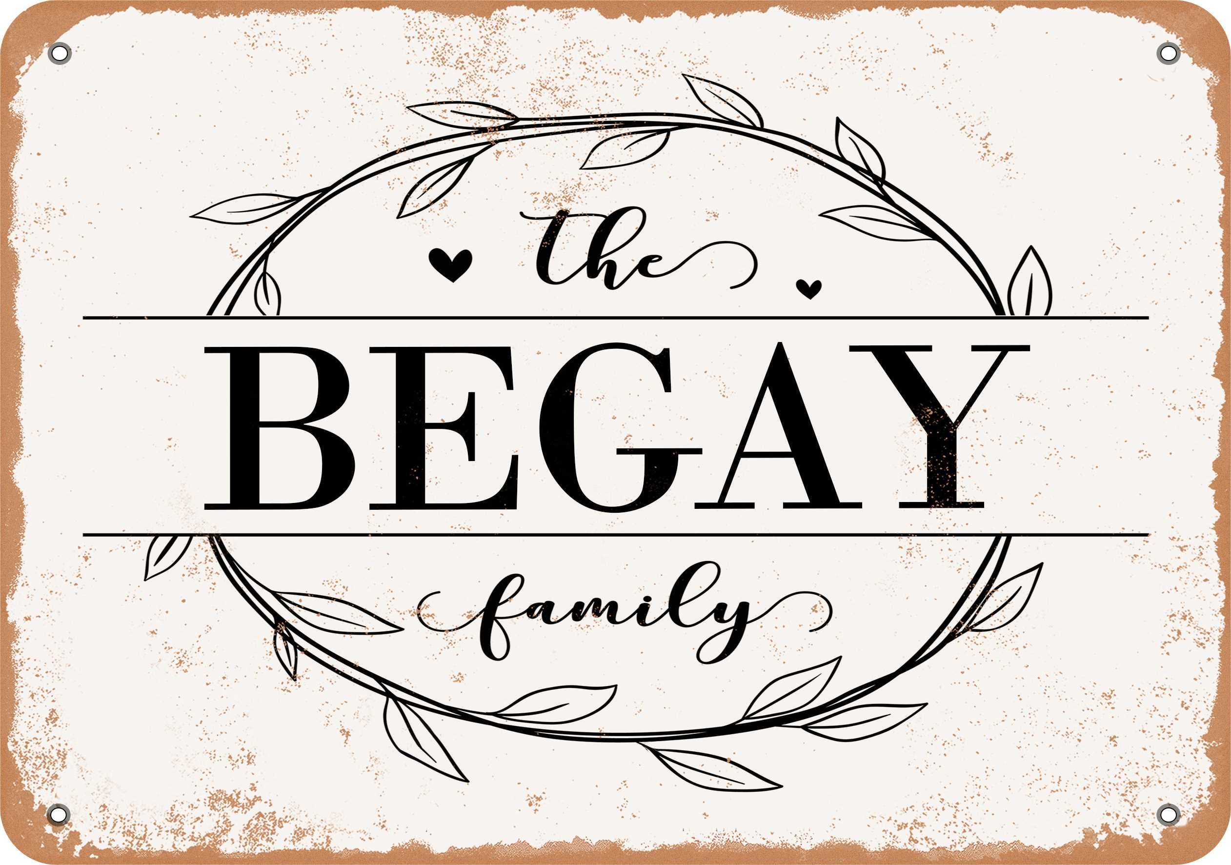 10 x 14 Metal Sign - The Begay Family (Style 1) - Vintage Rusty Look ...