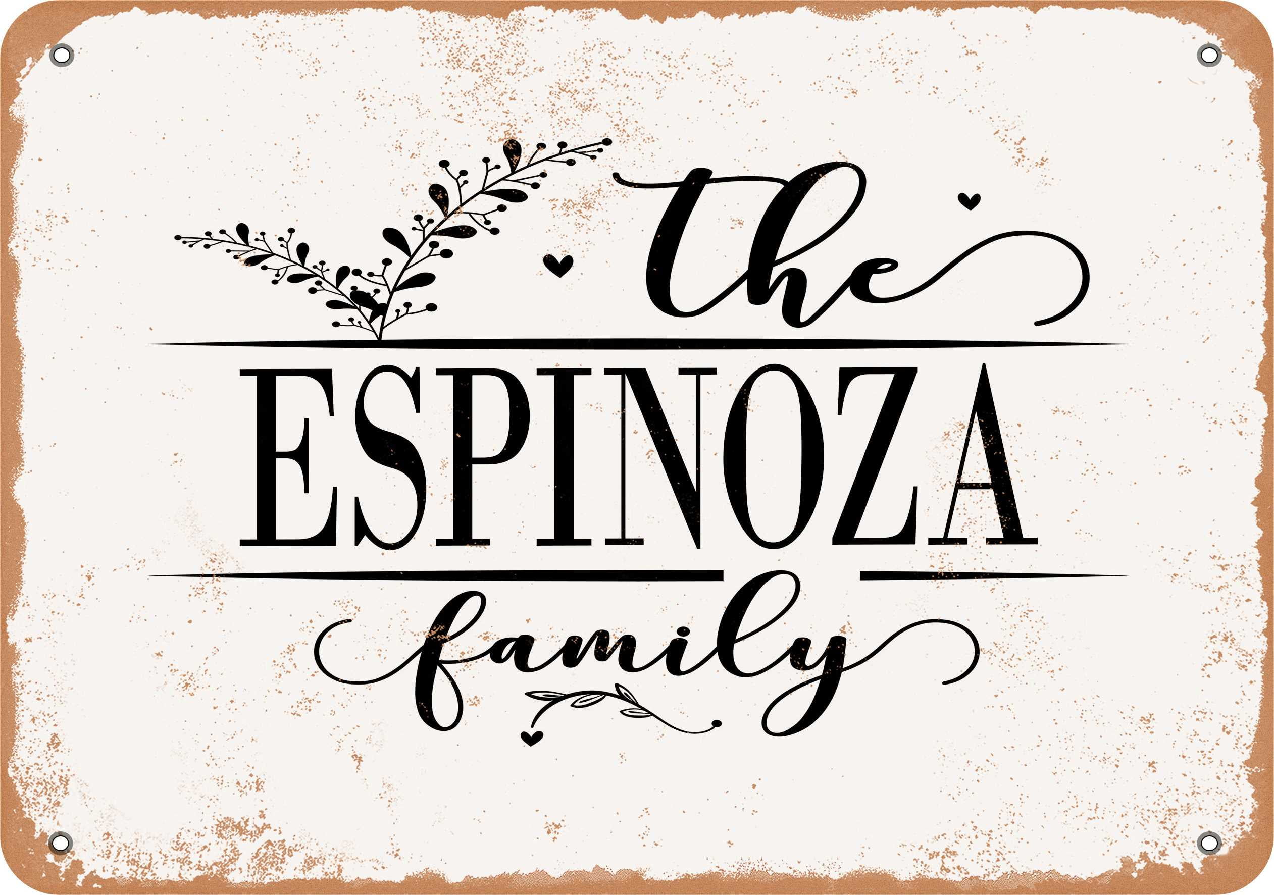 10 x 14 Metal Sign - The Espinoza Family (Style 2) - Vintage Rusty Look ...