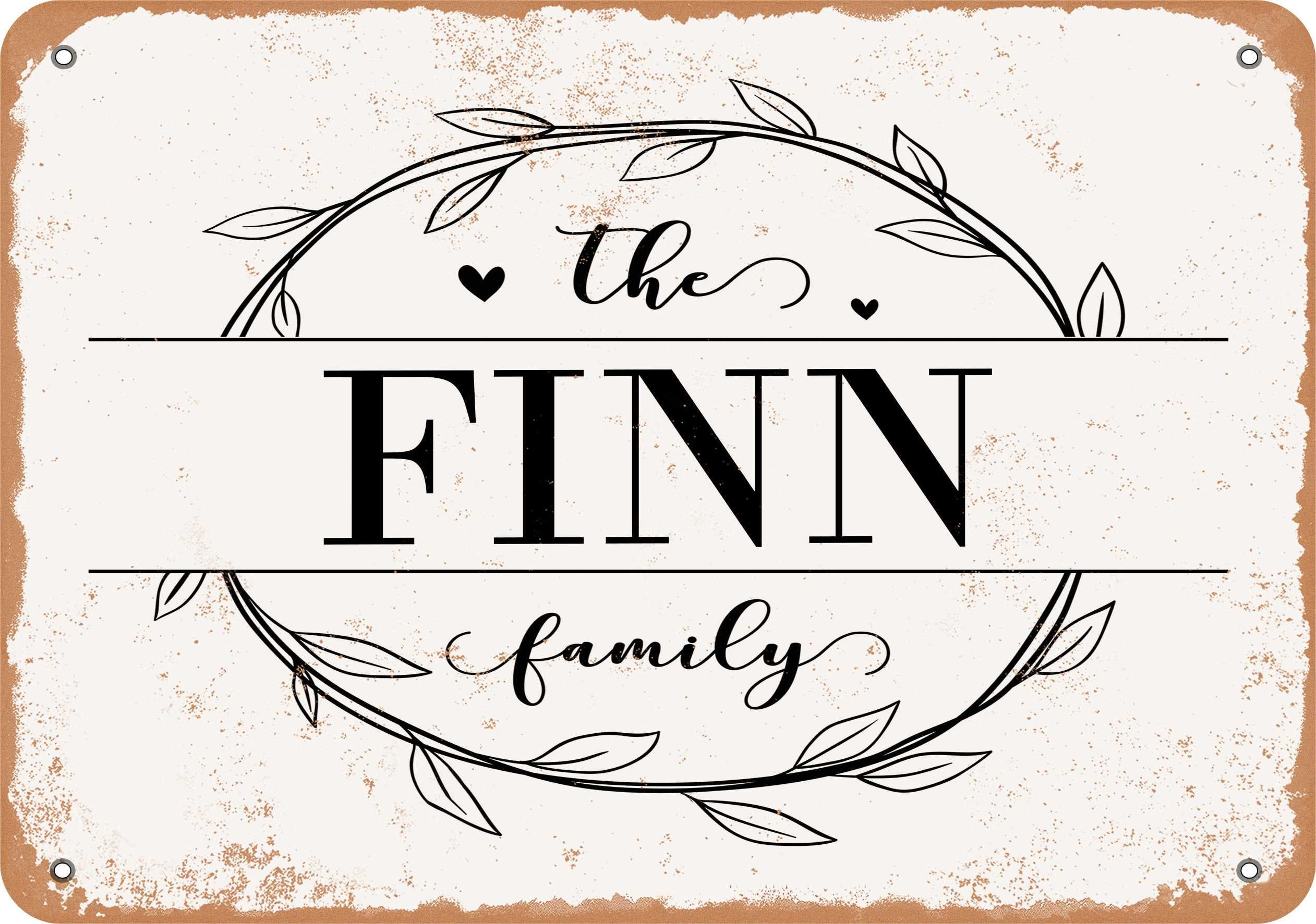 10 x 14 Metal Sign - The Finn Family (Style 1) - Vintage Rusty Look ...