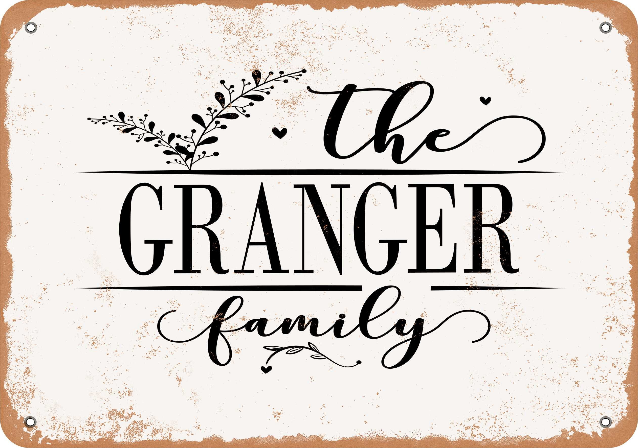 10 x 14 Metal Sign - The Granger Family (Style 2) - Vintage Rusty Look ...