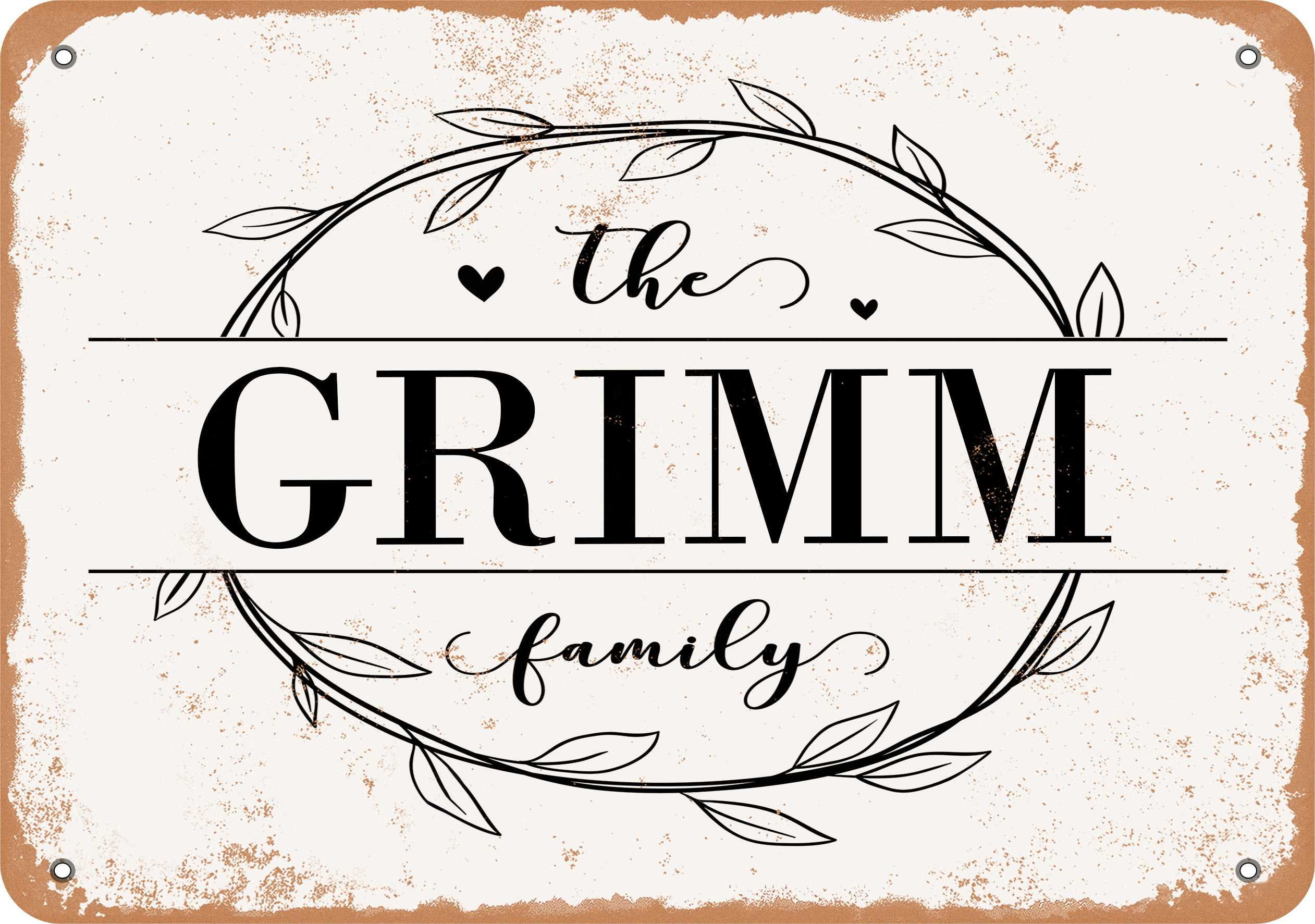 10 x 14 Metal Sign - The Grimm Family (Style 1) - Vintage Rusty Look ...