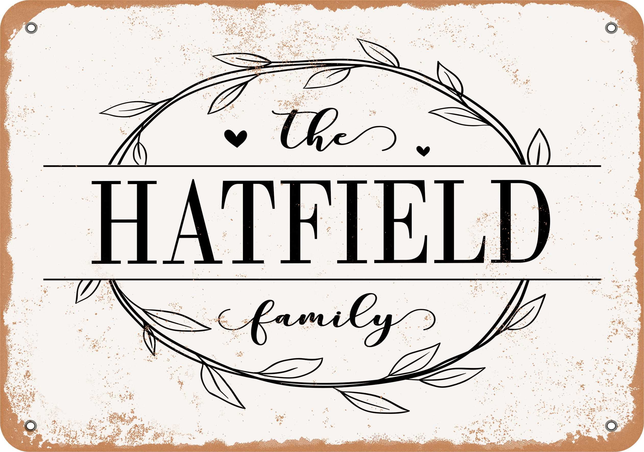 10 x 14 Metal Sign - The Hatfield Family (Style 1) - Vintage Rusty Look ...