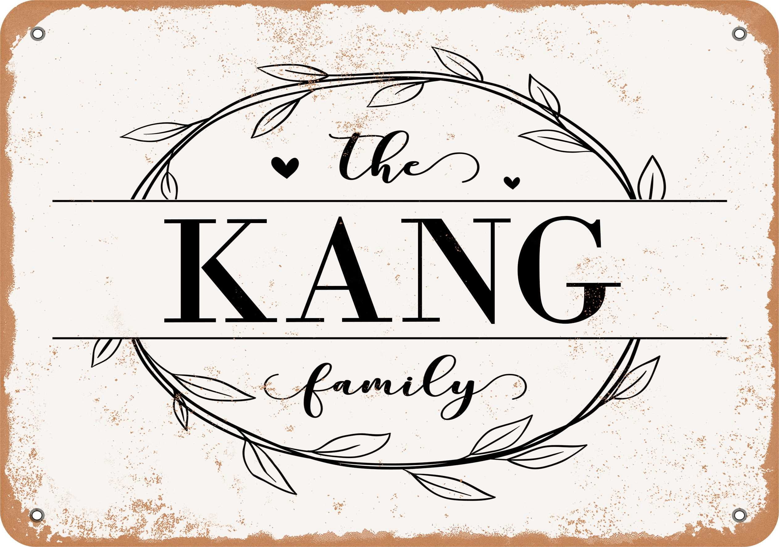 10 x 14 Metal Sign - The Kang Family (Style 1) - Vintage Rusty Look ...