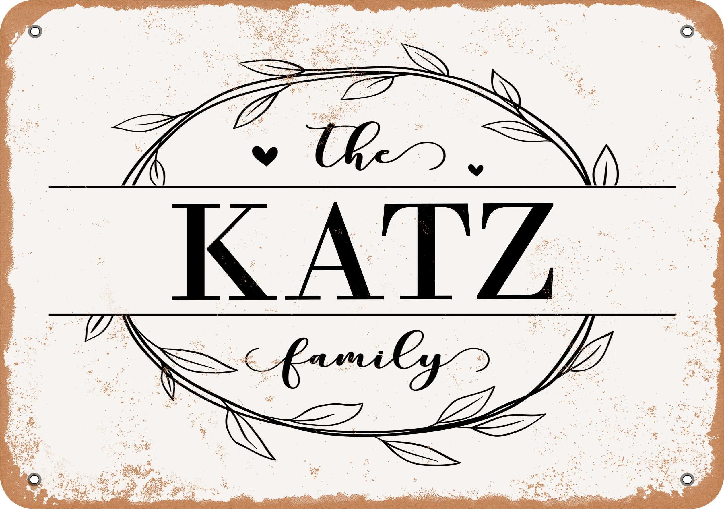 10 x 14 Metal Sign - The Katz Family (Style 1) - Vintage Rusty Look ...