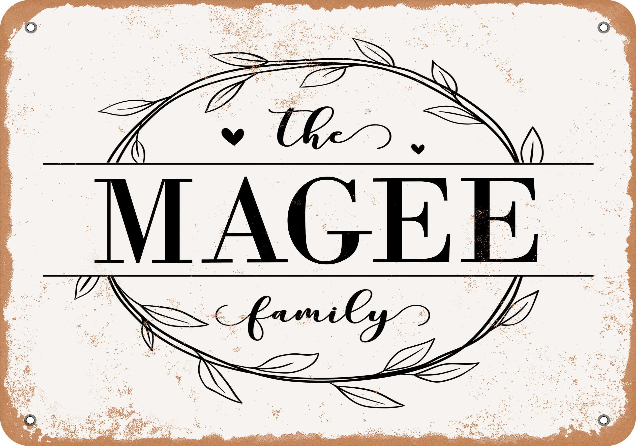 10 x 14 Metal Sign - The Magee Family (Style 1) - Vintage Rusty Look ...