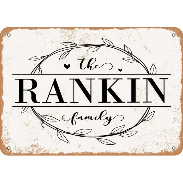 10 x 14 Metal Sign - The Rankin Family (Style 1) - Vintage Rusty Look ...