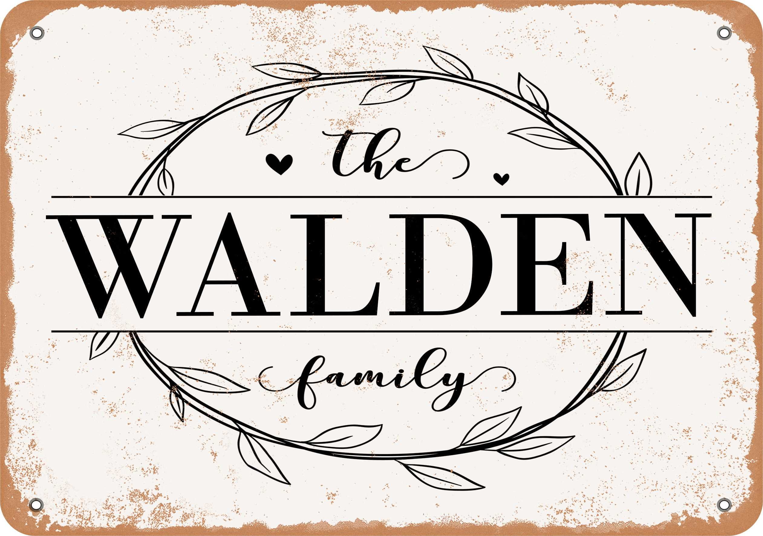 10 x 14 Metal Sign - The Walden Family (Style 1) - Vintage Rusty Look ...