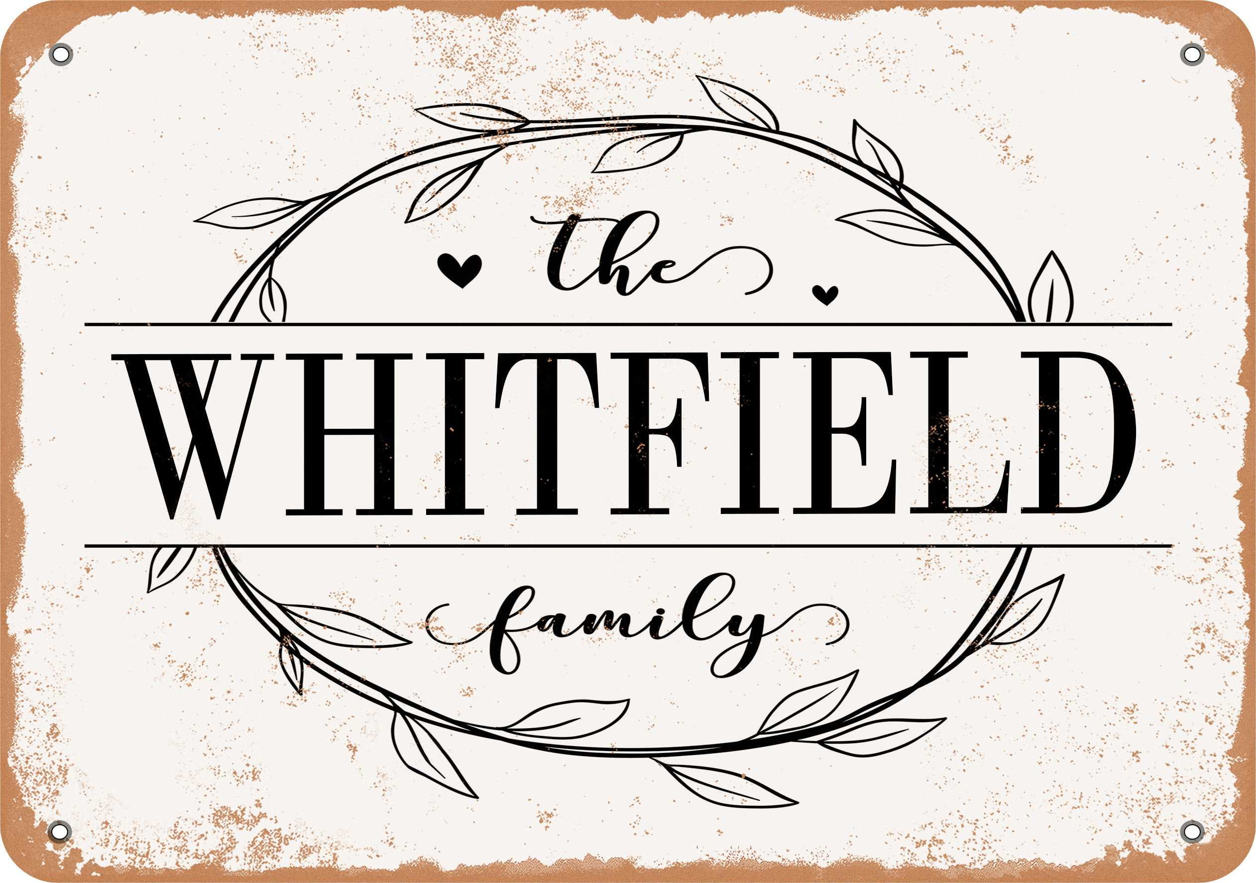 10 x 14 Metal Sign - The Whitfield Family (Style 1) - Vintage Rusty ...