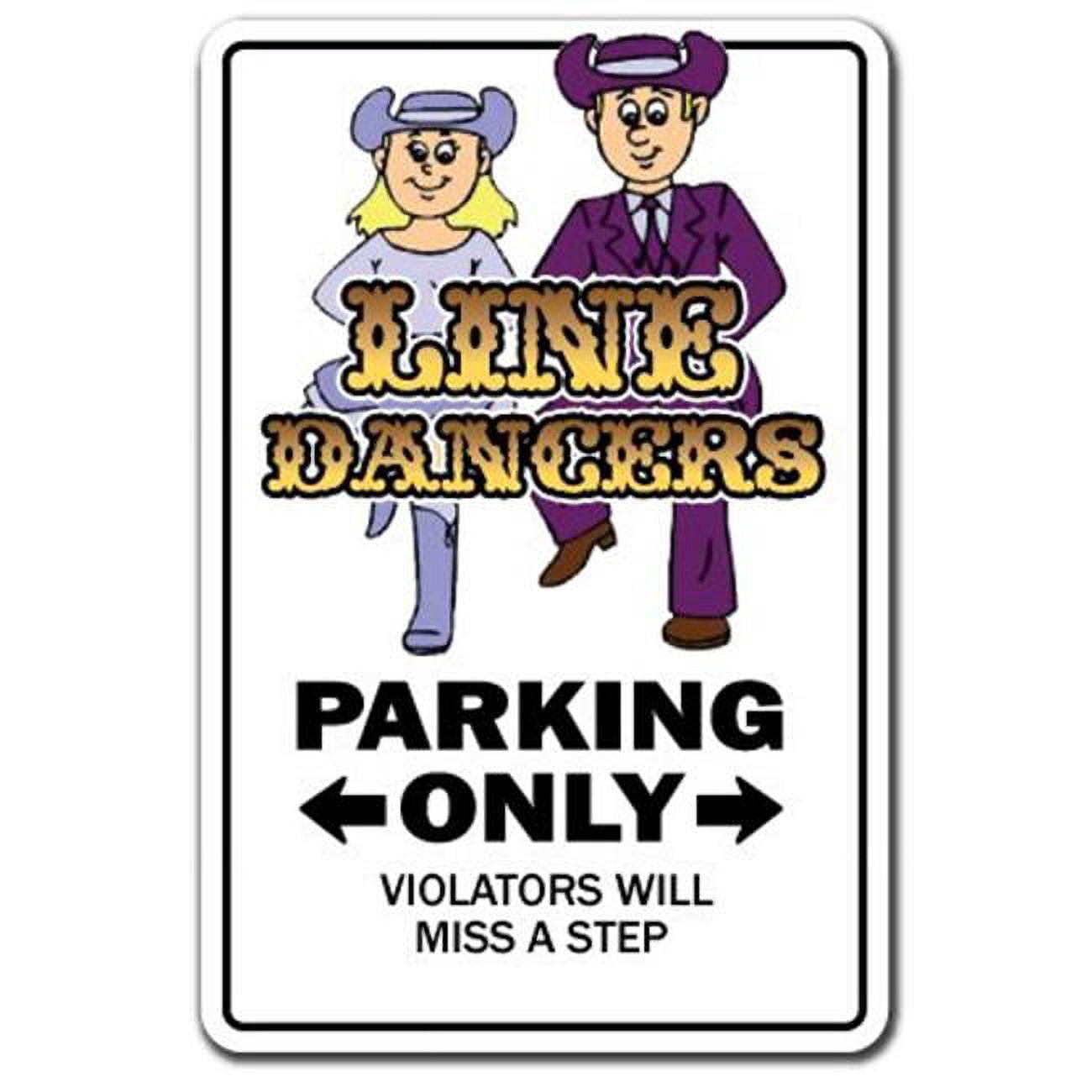 10 x 14 in. Line Dancers Aluminum Sign - Redneck Rodeo Hillbilly Dance ...
