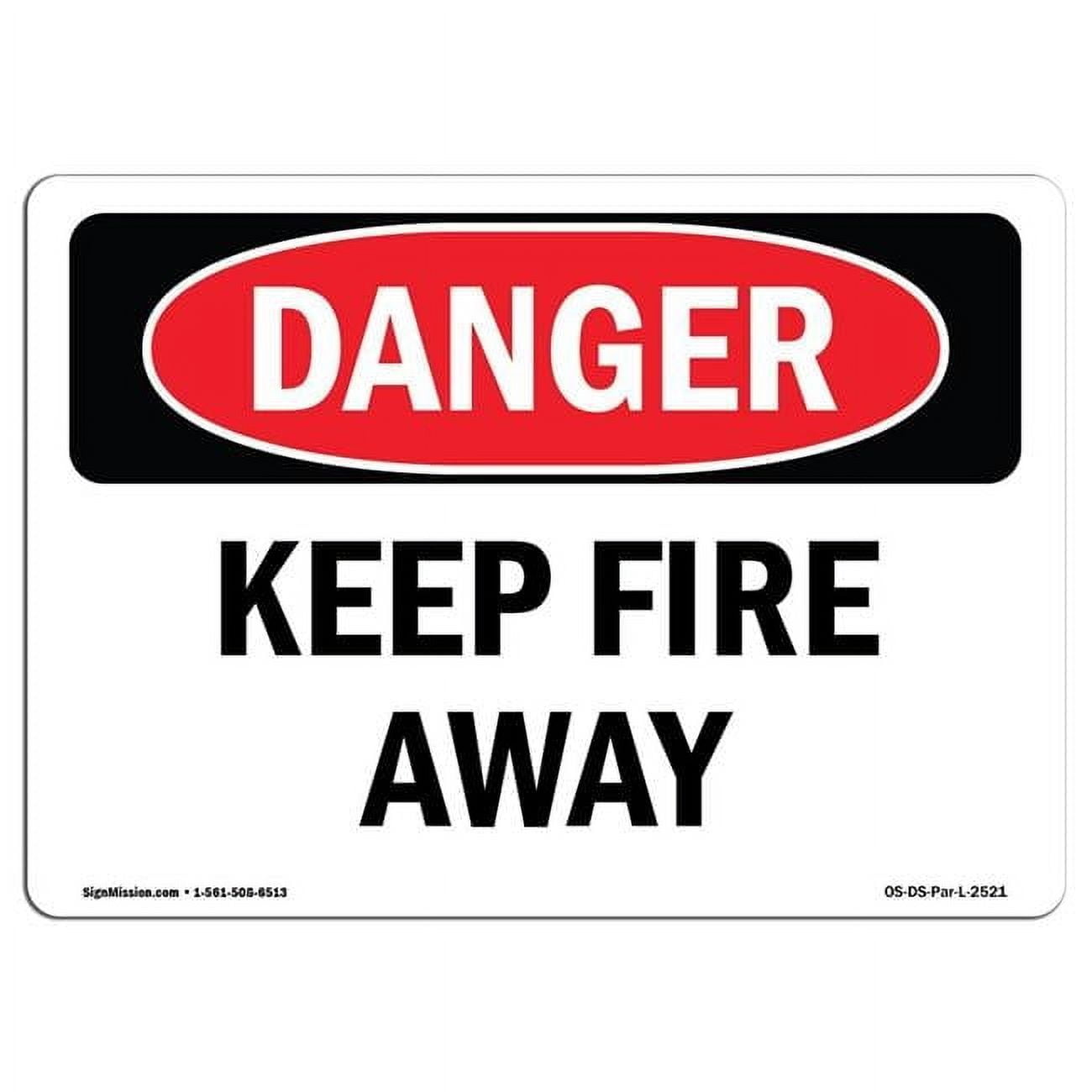 10 x 14 in. OSHA Danger Sign - Keep Clear of Magnet Magnetic Hazard Can ...