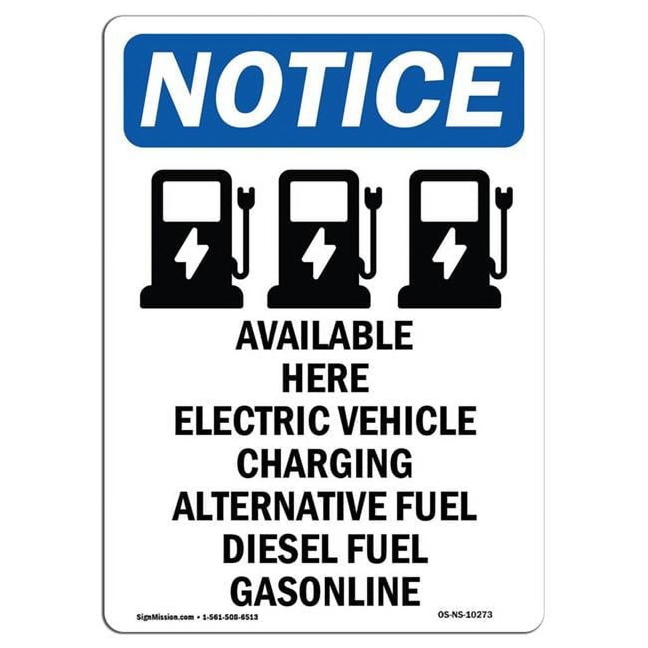 10 x 14 in. OSHA Notice Sign - Available Here Electric - Walmart.com