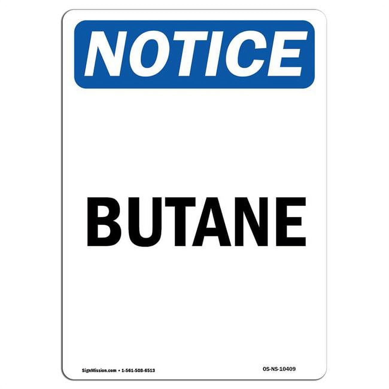 10 x 14 in. OSHA Notice Sign - Butane - Walmart.com