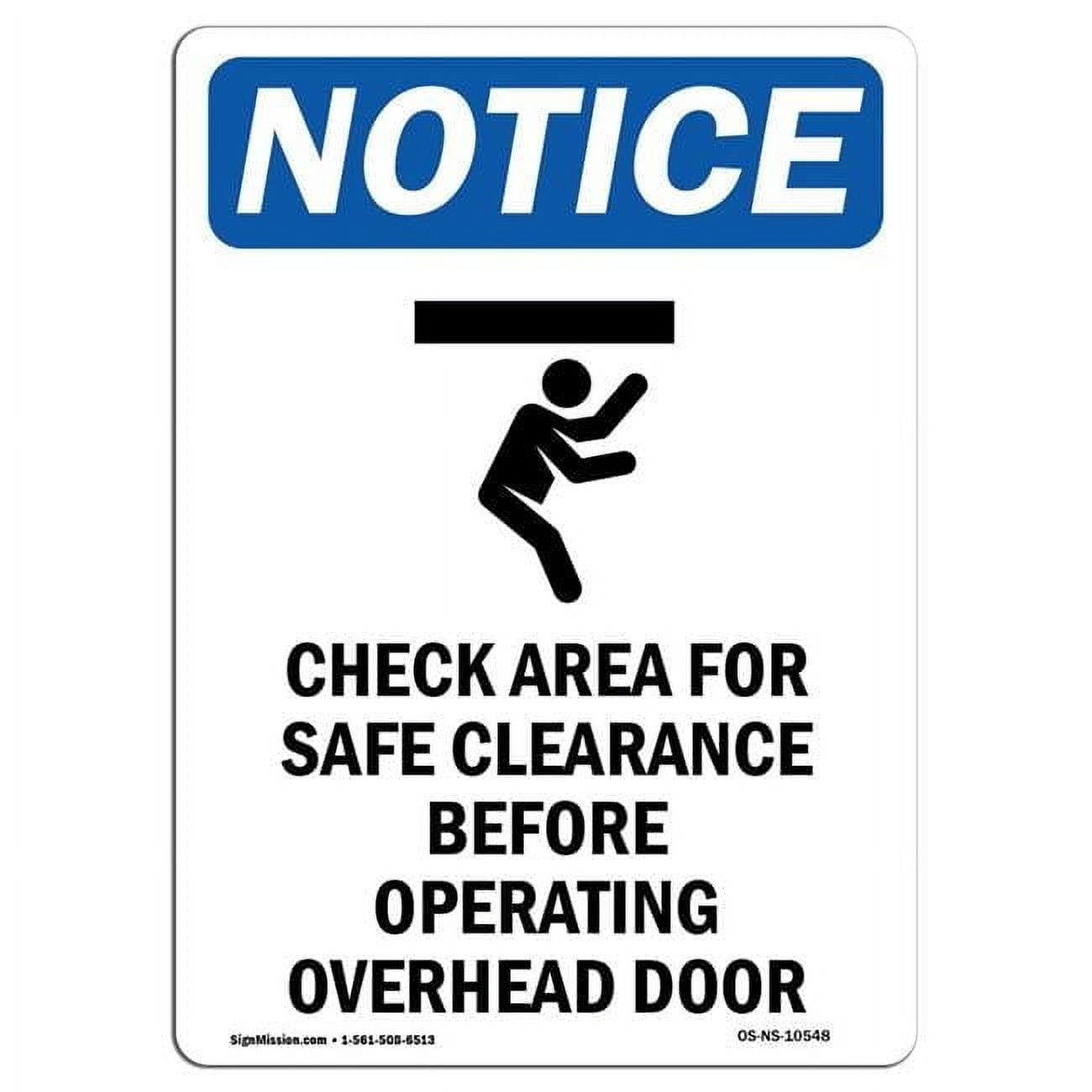 10 x 14 in. OSHA Notice Sign - Check Area for Safe - Walmart.com