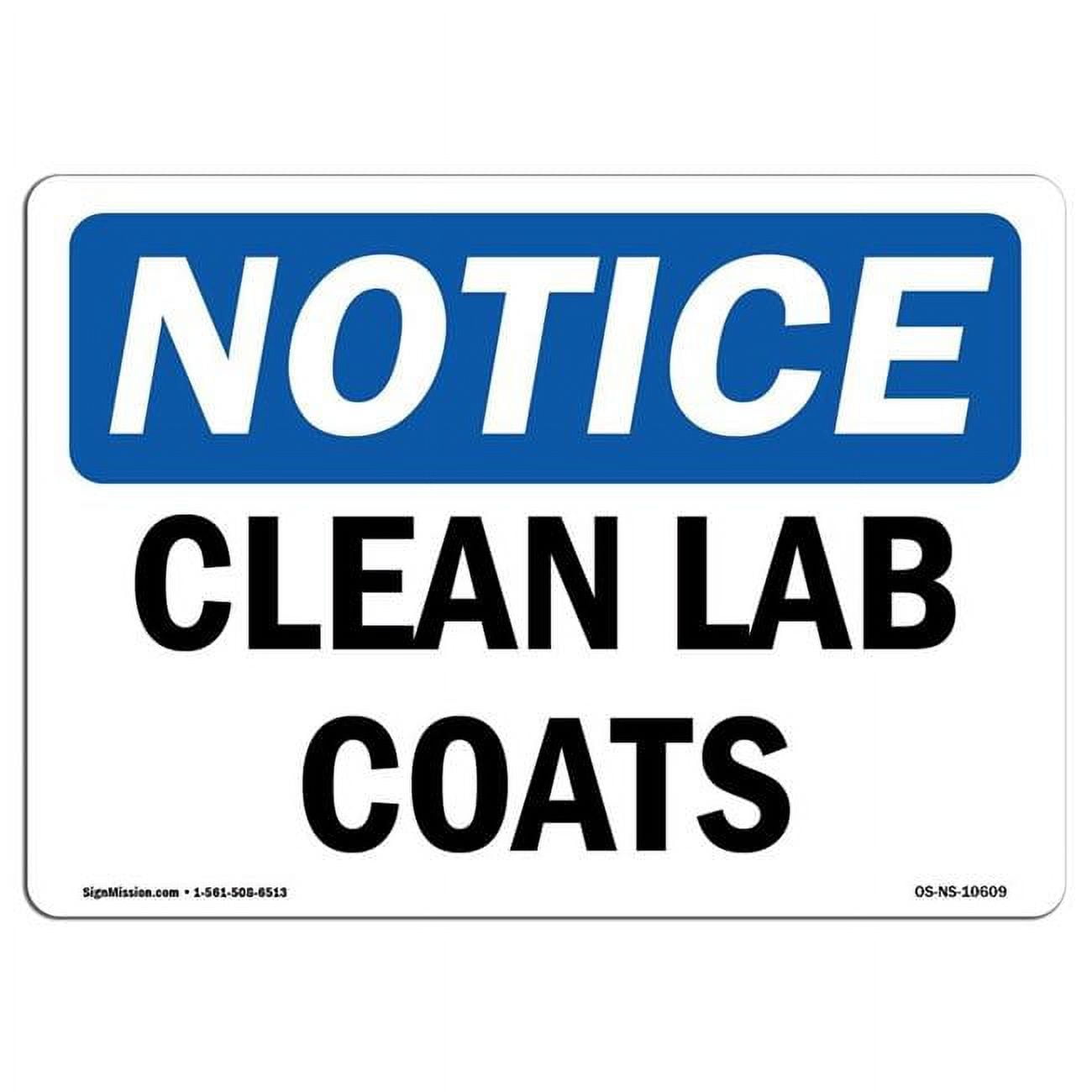 10 x 14 in. OSHA Notice Sign - Clean Lab Coats - Walmart.com