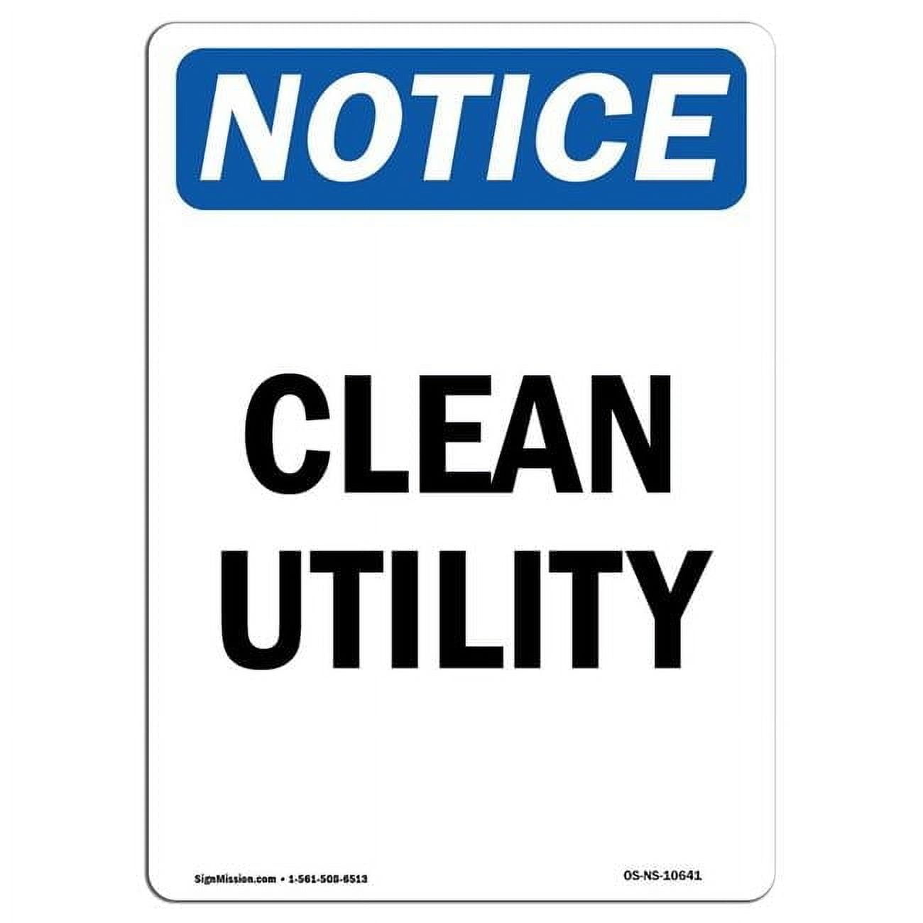 10 x 14 in. OSHA Notice Sign - Clean Utility - Walmart.com