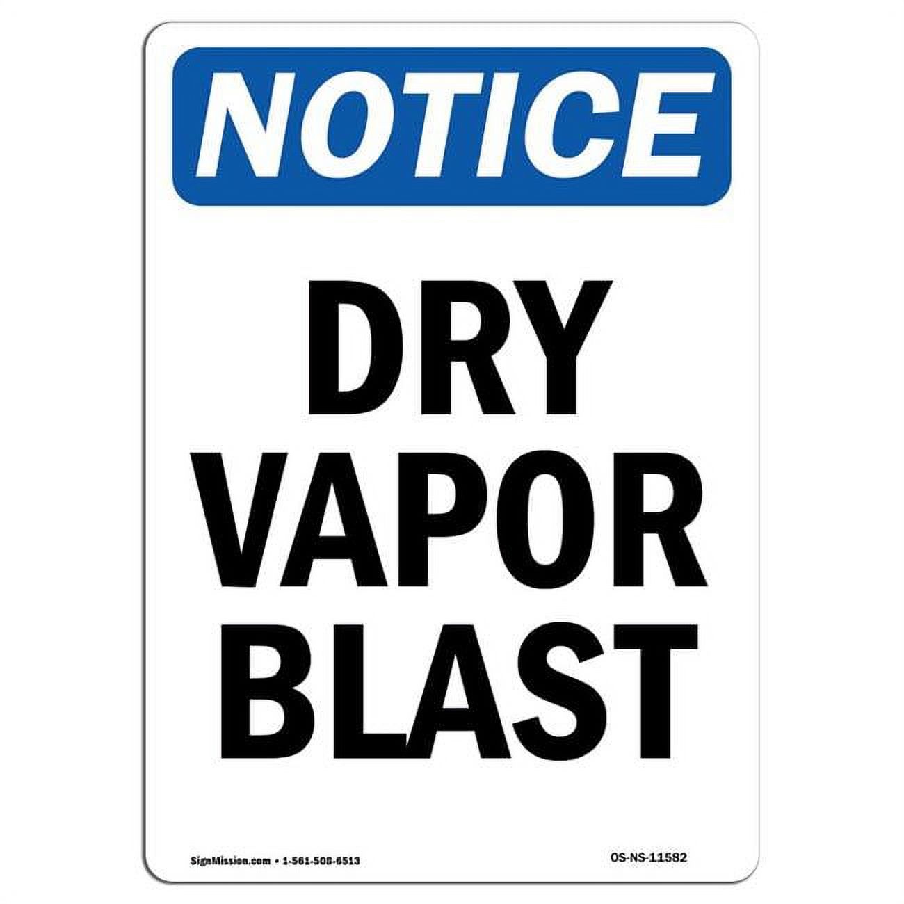 10 x 14 in. OSHA Notice Sign - Dry Vapor Blast - Walmart.com