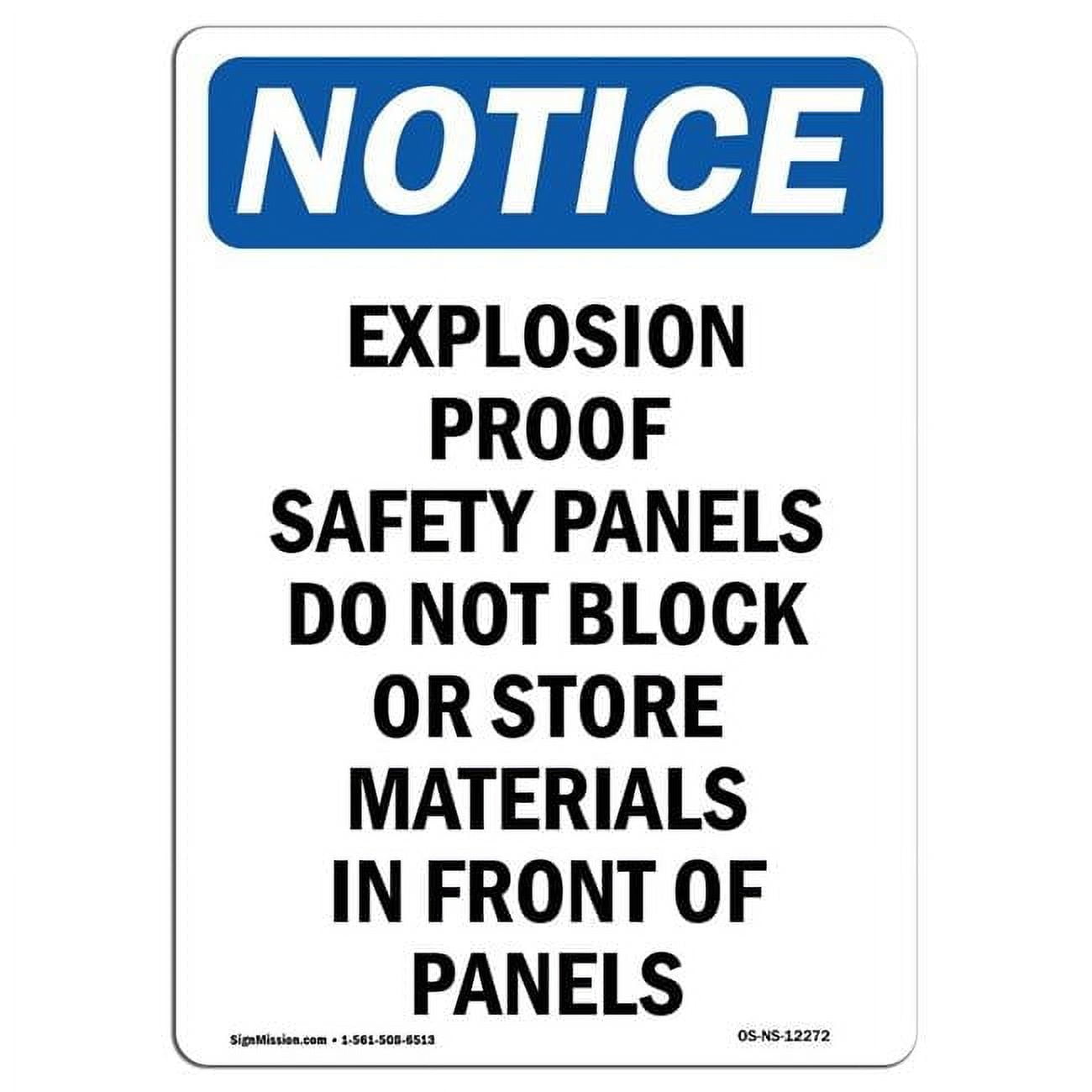 10 x 14 in. OSHA Notice Sign - Explosion Proof Safety Panels - Walmart.com