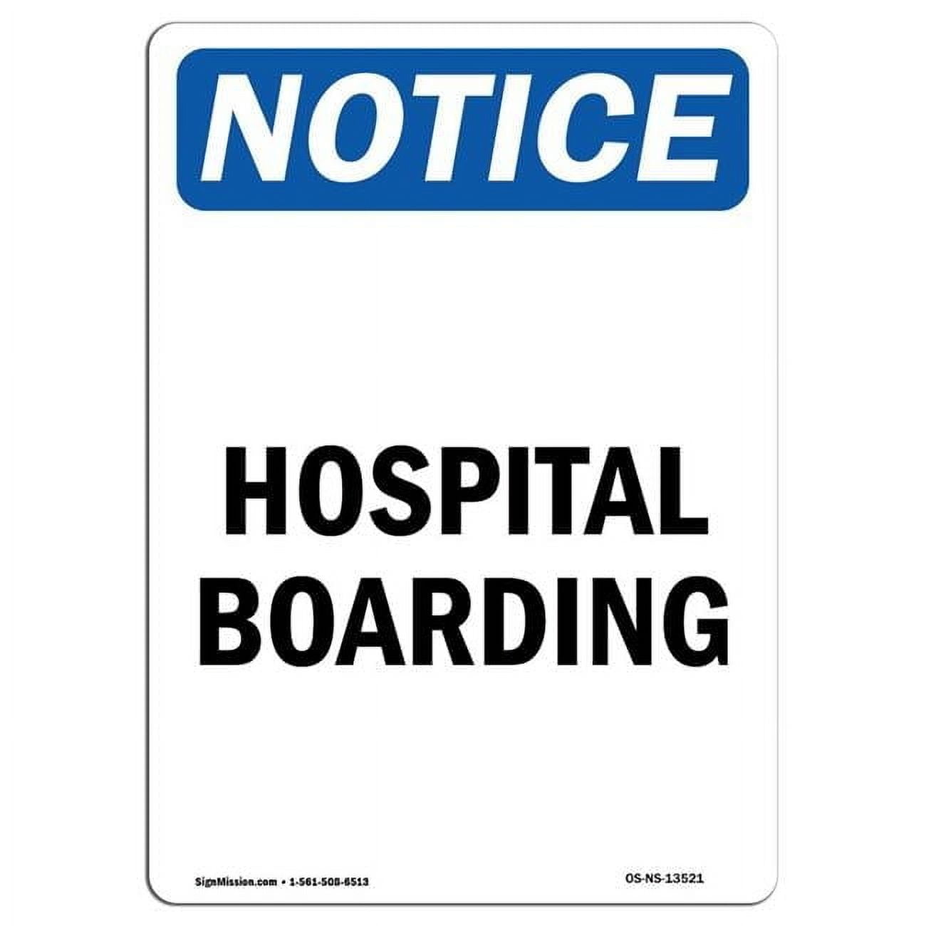 10 x 14 in. OSHA Notice Sign - Hospital Boarding - Walmart.com