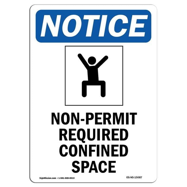10 x 14 in. OSHA Notice Sign - Non-Permit Required - Walmart.com