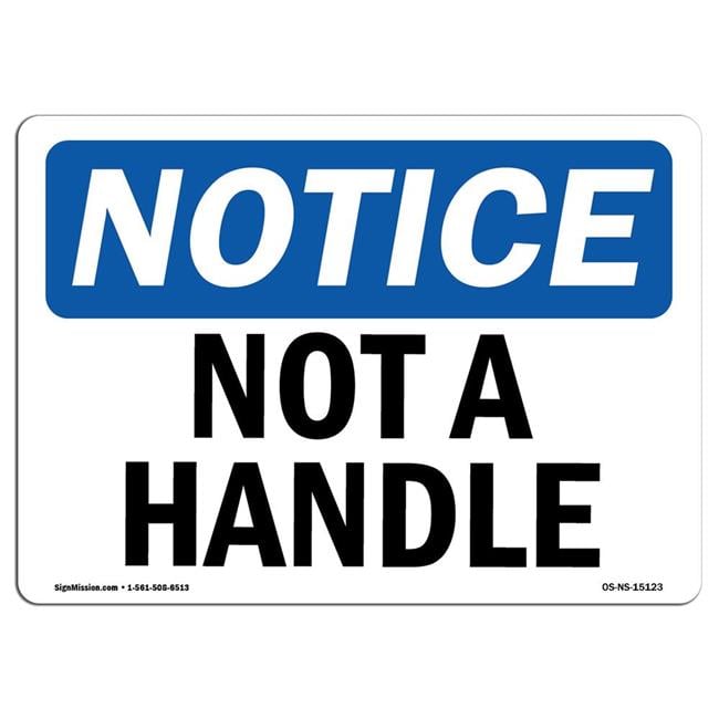 10 x 14 in. OSHA Notice Sign - Not a Handle - Walmart.com