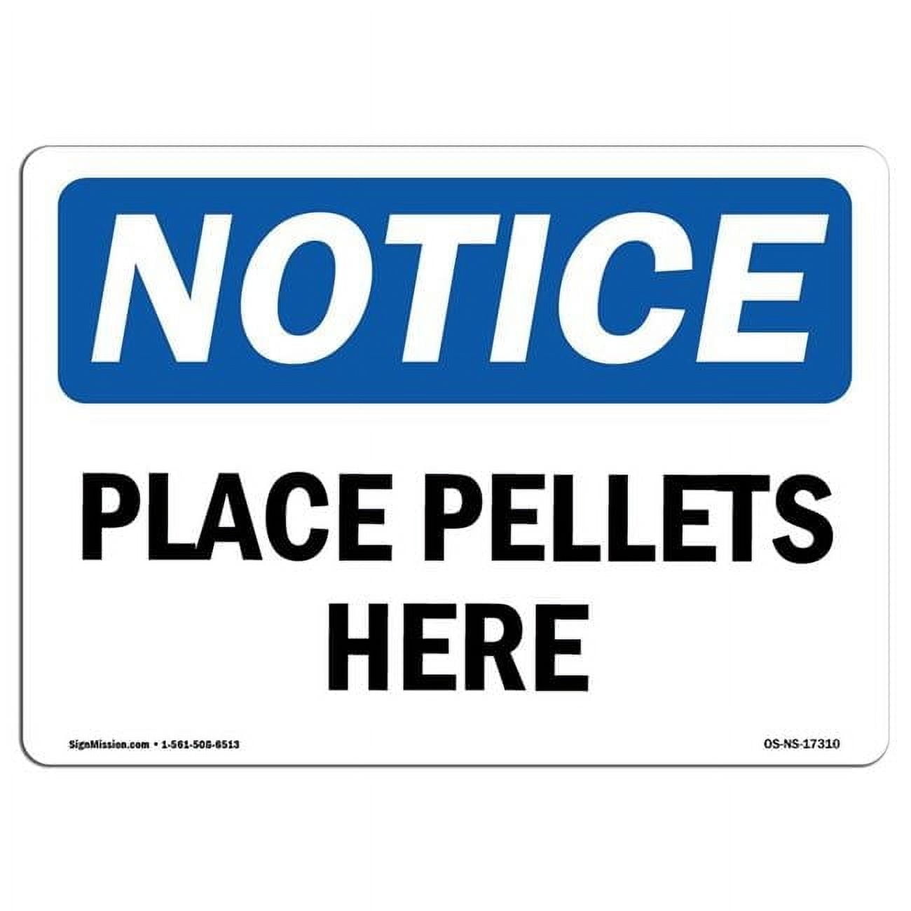 10 x 14 in. OSHA Notice Sign - Place Pallets Here - Walmart.com