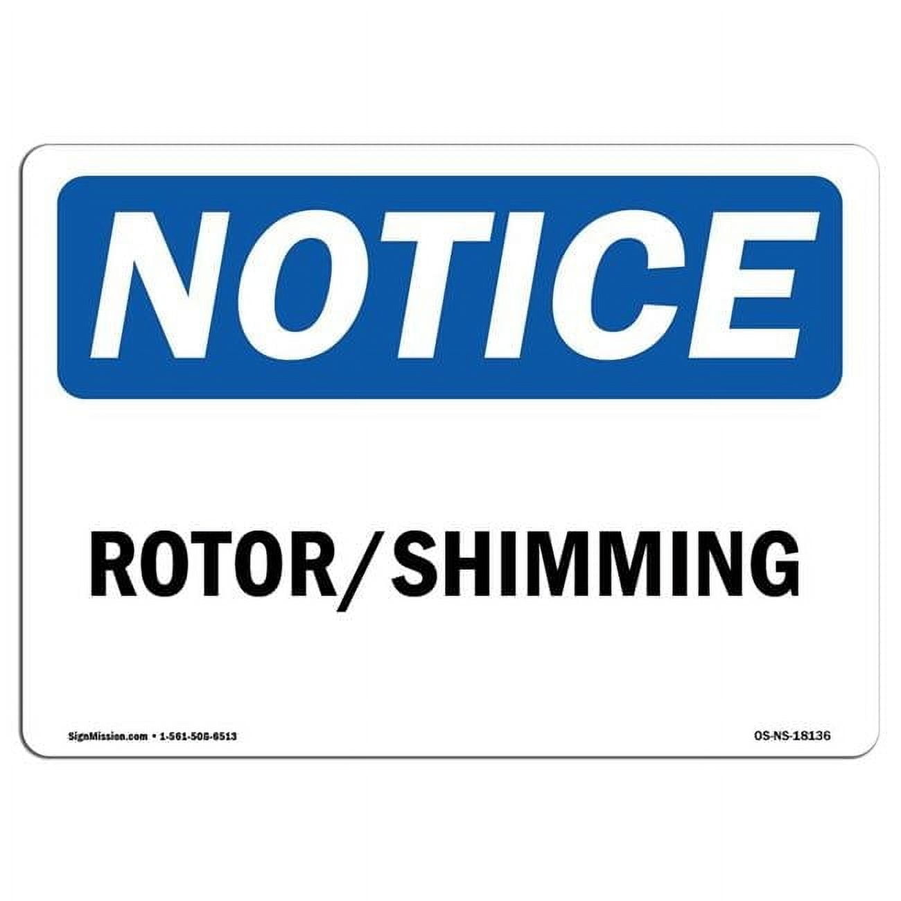 10 x 14 in. OSHA Notice Sign - Rotorshimming - Walmart.com