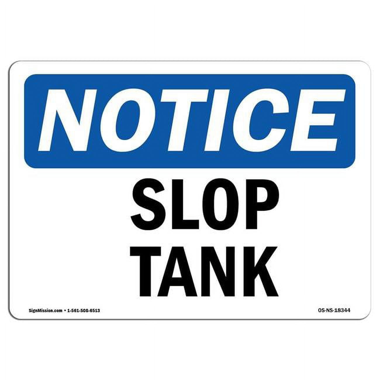 10 x 14 in. OSHA Notice Sign - Slop Tank - Walmart.com