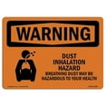 10 x 14 in. OSHA Warning Sign - Dust Inhalation Hazard - Walmart.com