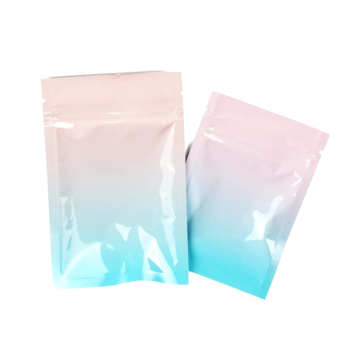 10 x 15 cm Pastel Gradient Packaging Bags, Open Top Baggies, Zipper ...