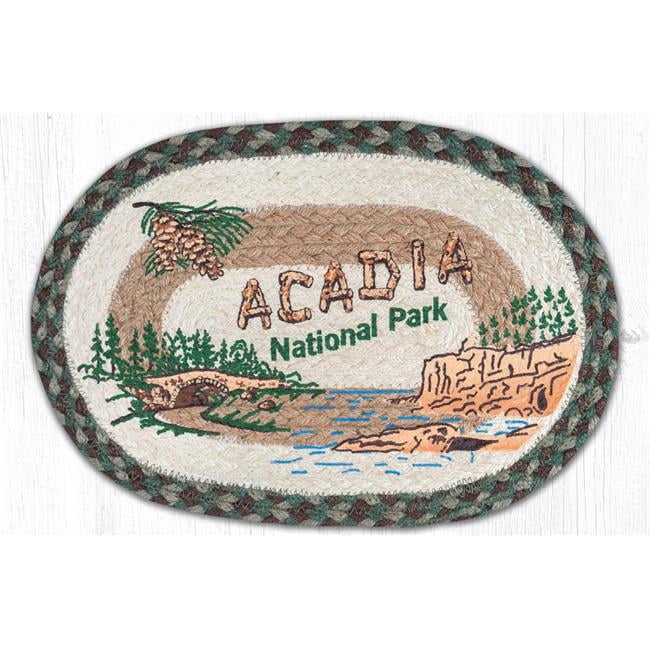 10 x 15 in. Acadia Bridge Printed Oval Swatch Area Rug - Multi Color ...