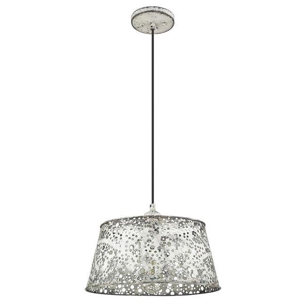 10 x 15 x 15 in. Iris 1-Light Aged Ivory Pendant - Walmart.com