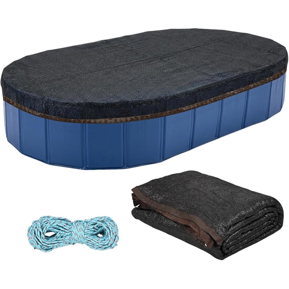 10' x 16' Oval Pool Leaf Net Cover with String, Oval Leaf Net Winter ...