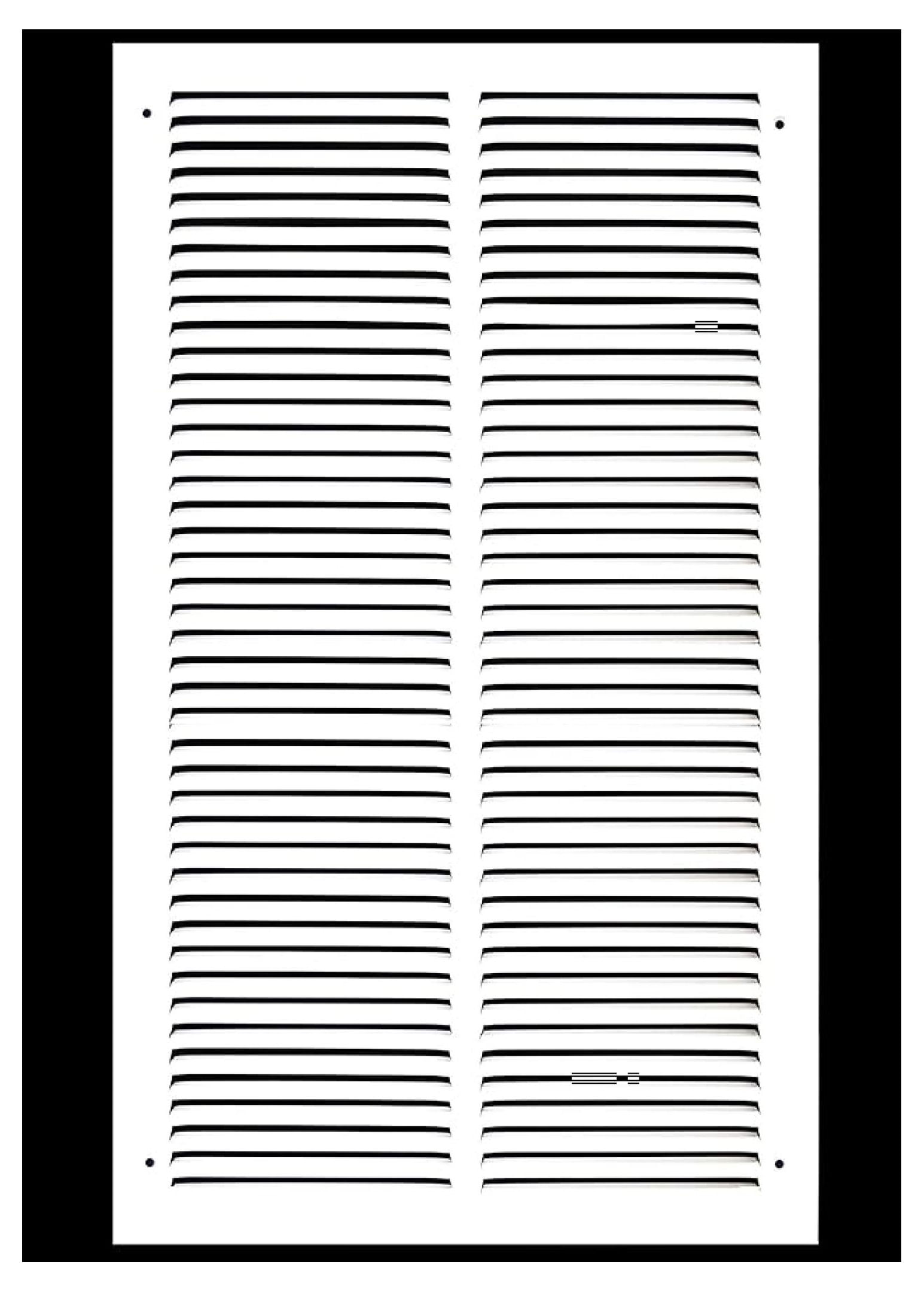 10'' x 18'' [Duct Opening] Flat Stamped Steel Return Air Grille ...