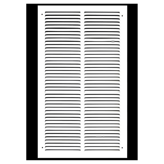 10'' x 18'' [Duct Opening] Flat Stamped Steel Return Air Grille ...