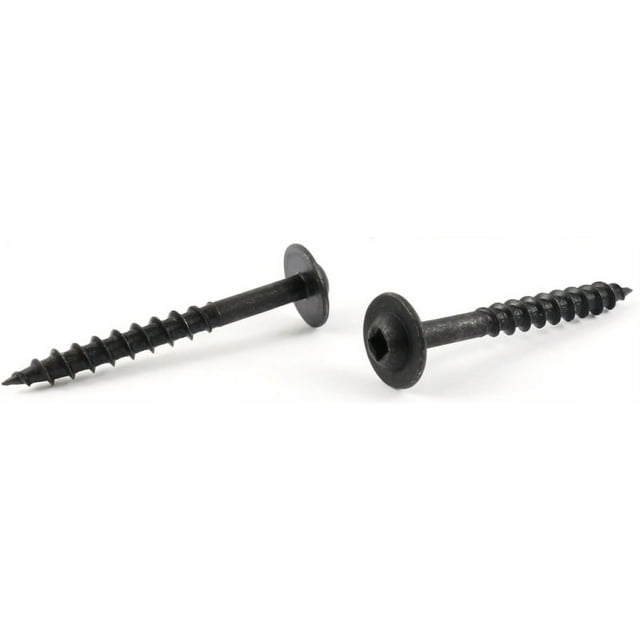 #10 x 2 1/2" Deep Thread Wood Screws / Square / Round Washer Head ...