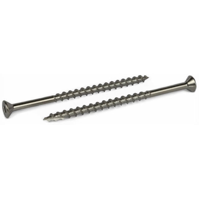 #10 x 2" Deck Screws / Square / Flat Head / Type 17 / 18-8 Stainless ...