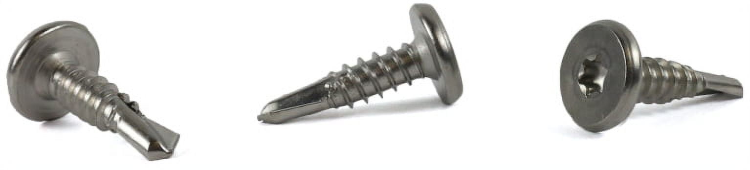#10 x 2" Self-Drilling Screws / Six-Lobe (TorxÂ®) / Pancake Head / 410 ...